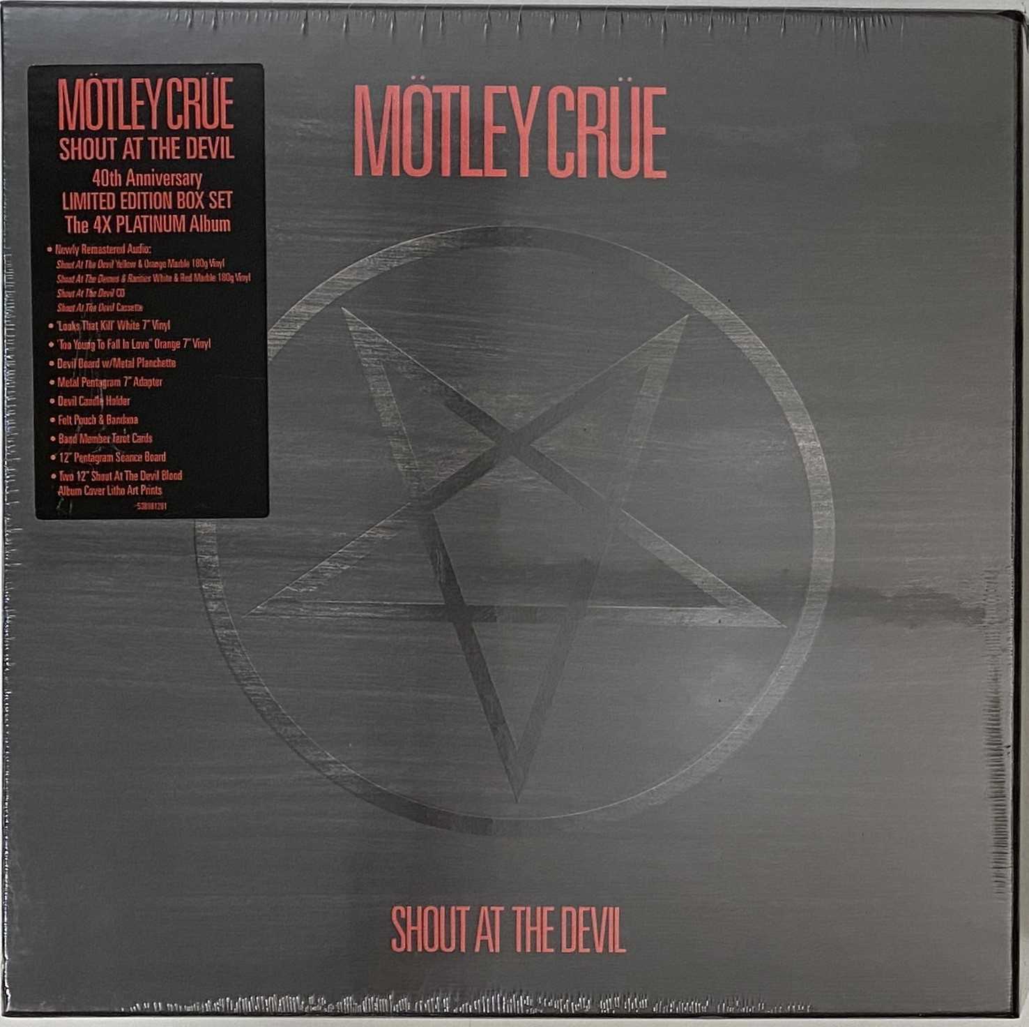 Lot 973 - MOTLEY CRUE - SHOUT AT THE DEVIL BOX SET