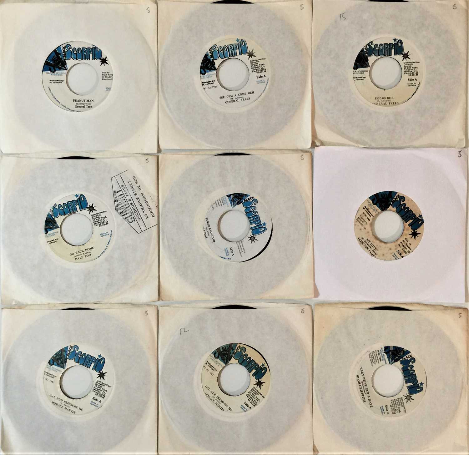 Lot 272 - BLACK SCORPIO LABEL 7'' REGGAE COLLECtiON