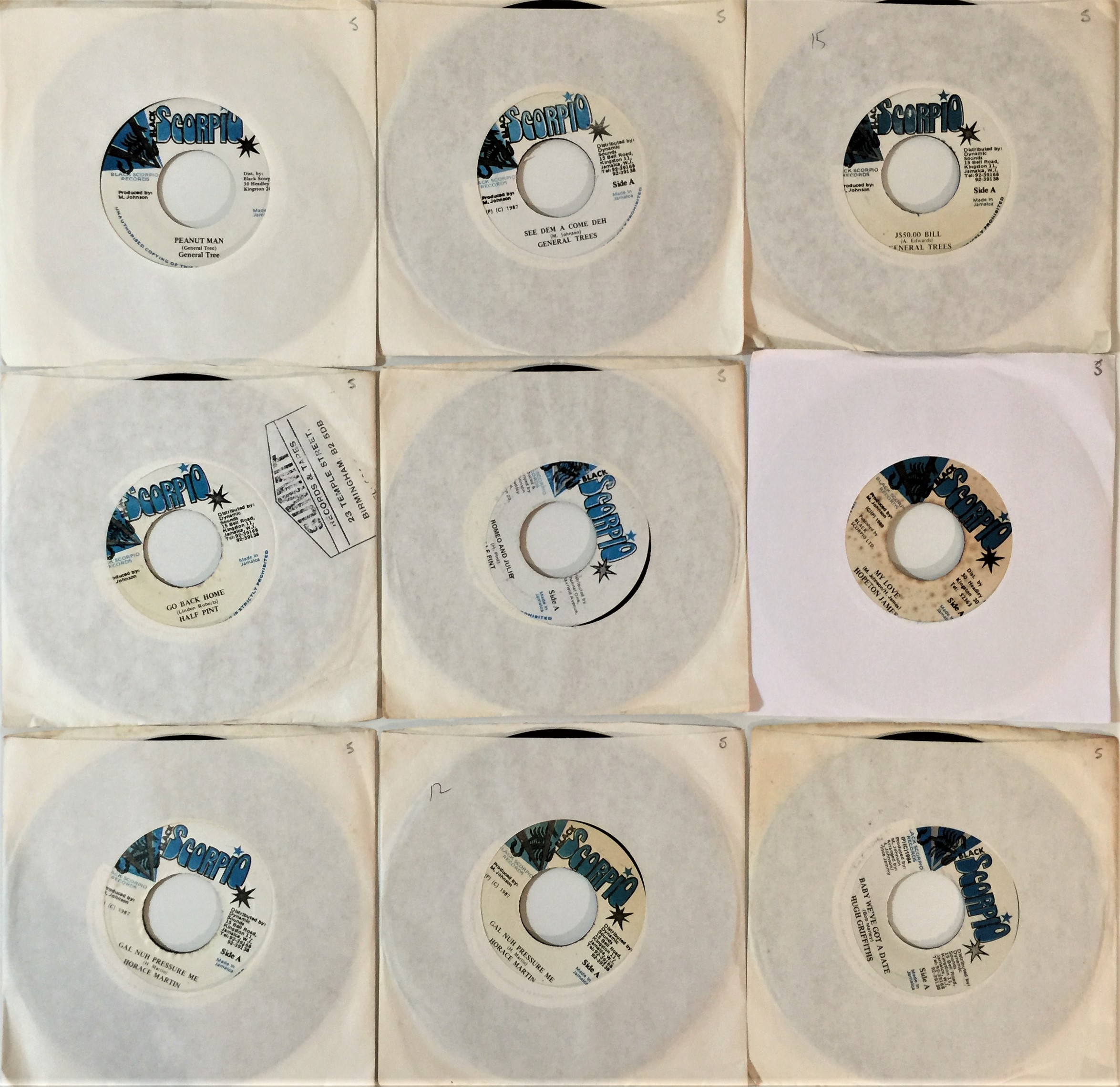 Lot 272 - BLACK SCORPIO LABEL 7'' REGGAE COLLECtiON