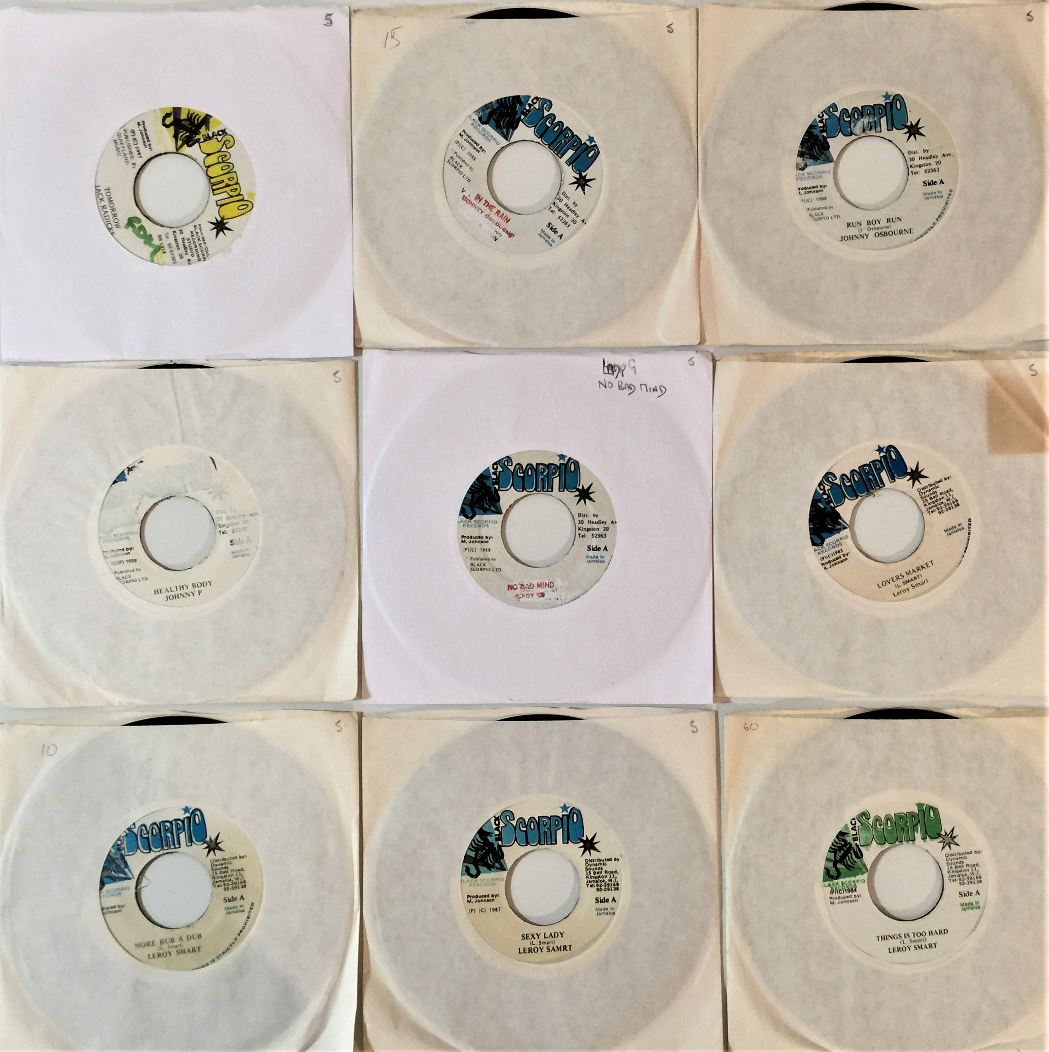 Lot 272 - BLACK SCORPIO LABEL 7'' REGGAE COLLECtiON