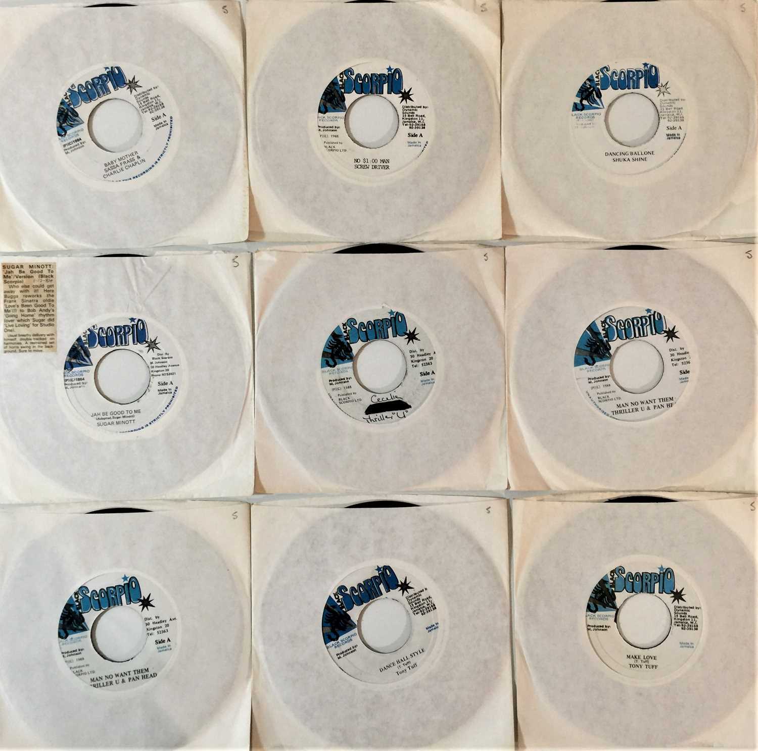 Lot 272 - BLACK SCORPIO LABEL 7'' REGGAE COLLECtiON