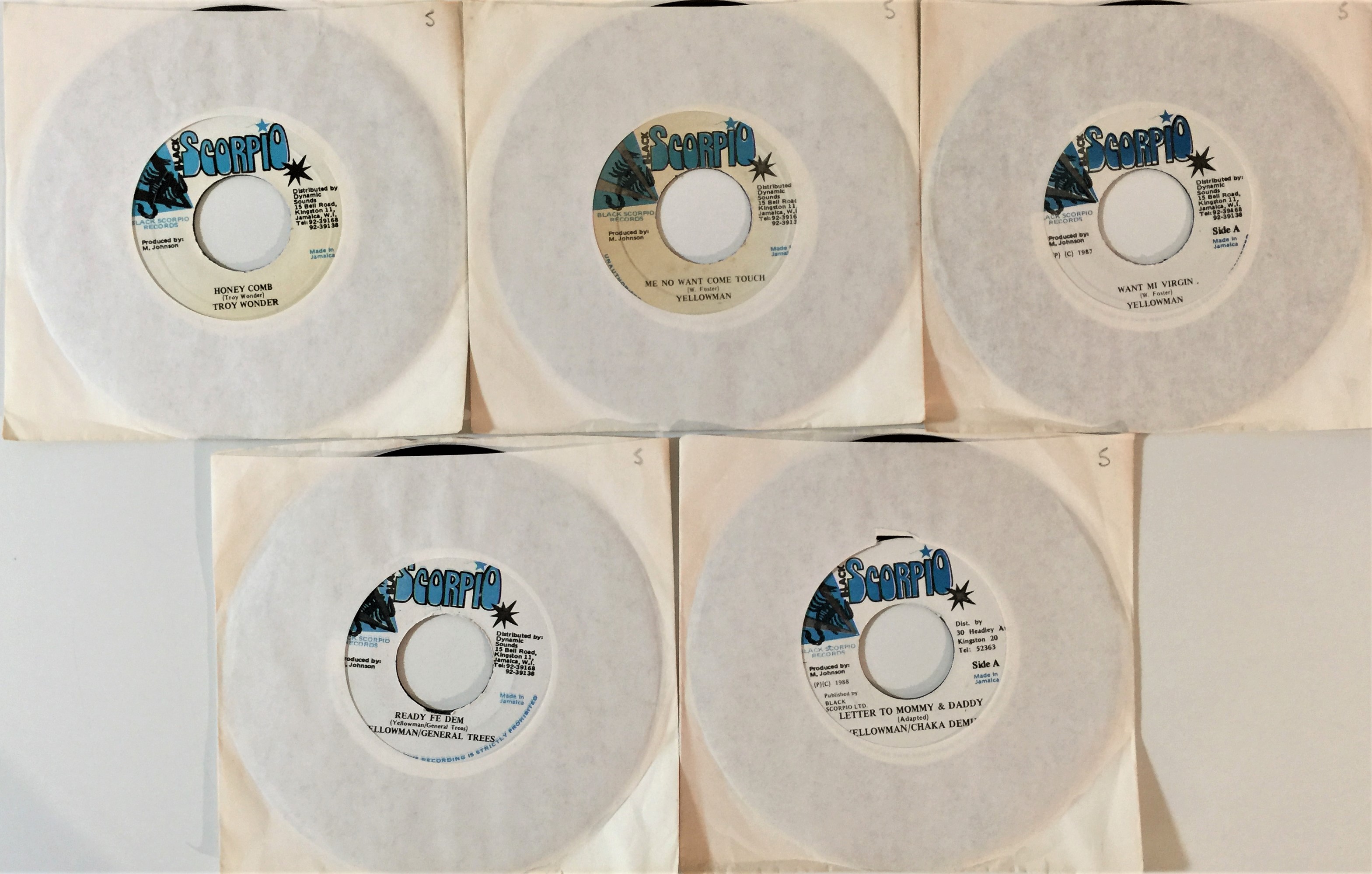 Lot 272 - BLACK SCORPIO LABEL 7'' REGGAE COLLECtiON