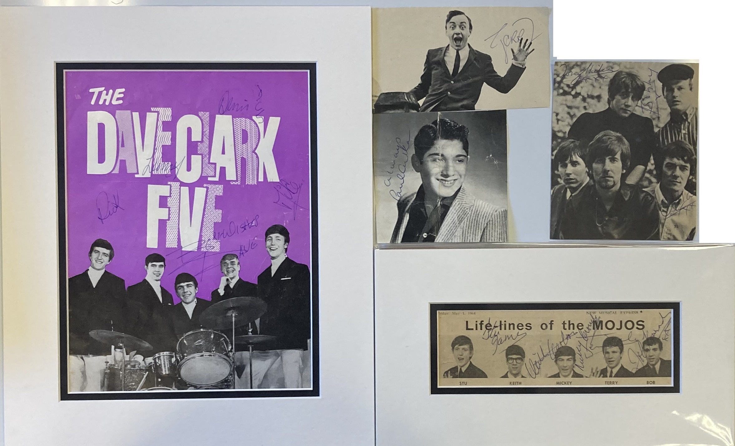 Lot 157 - DAVE CLARK FIVE SIGNED PROGRAMME AND OTHER