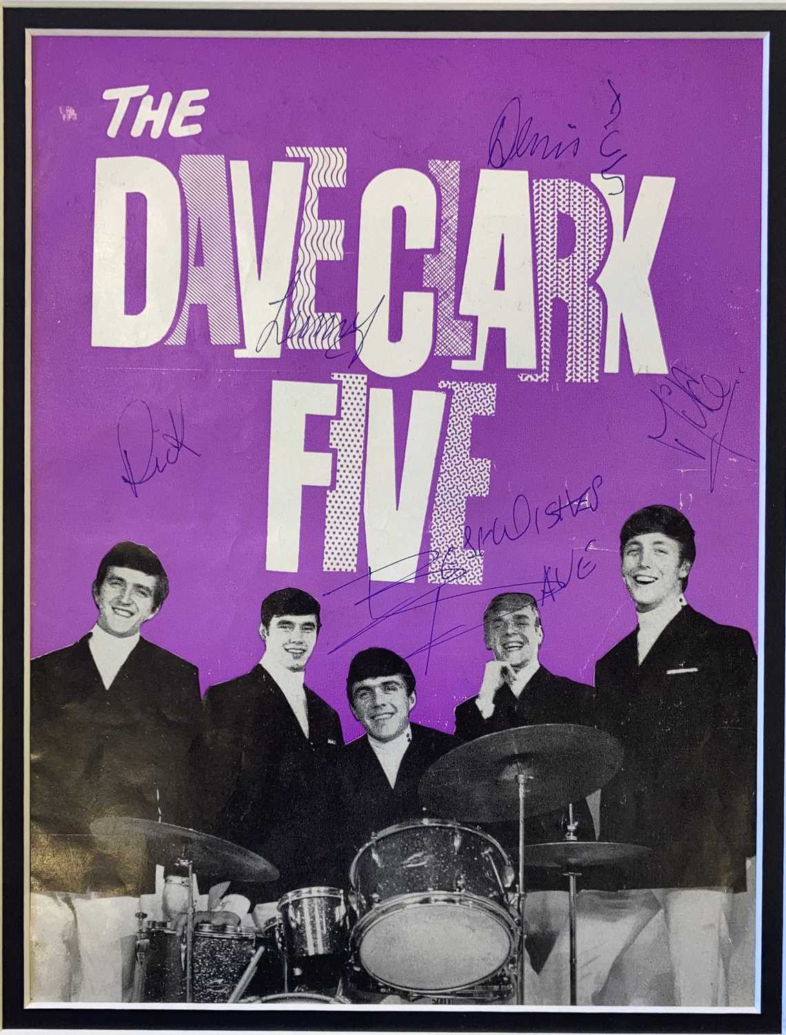 Lot 157 - DAVE CLARK FIVE SIGNED PROGRAMME AND OTHER
