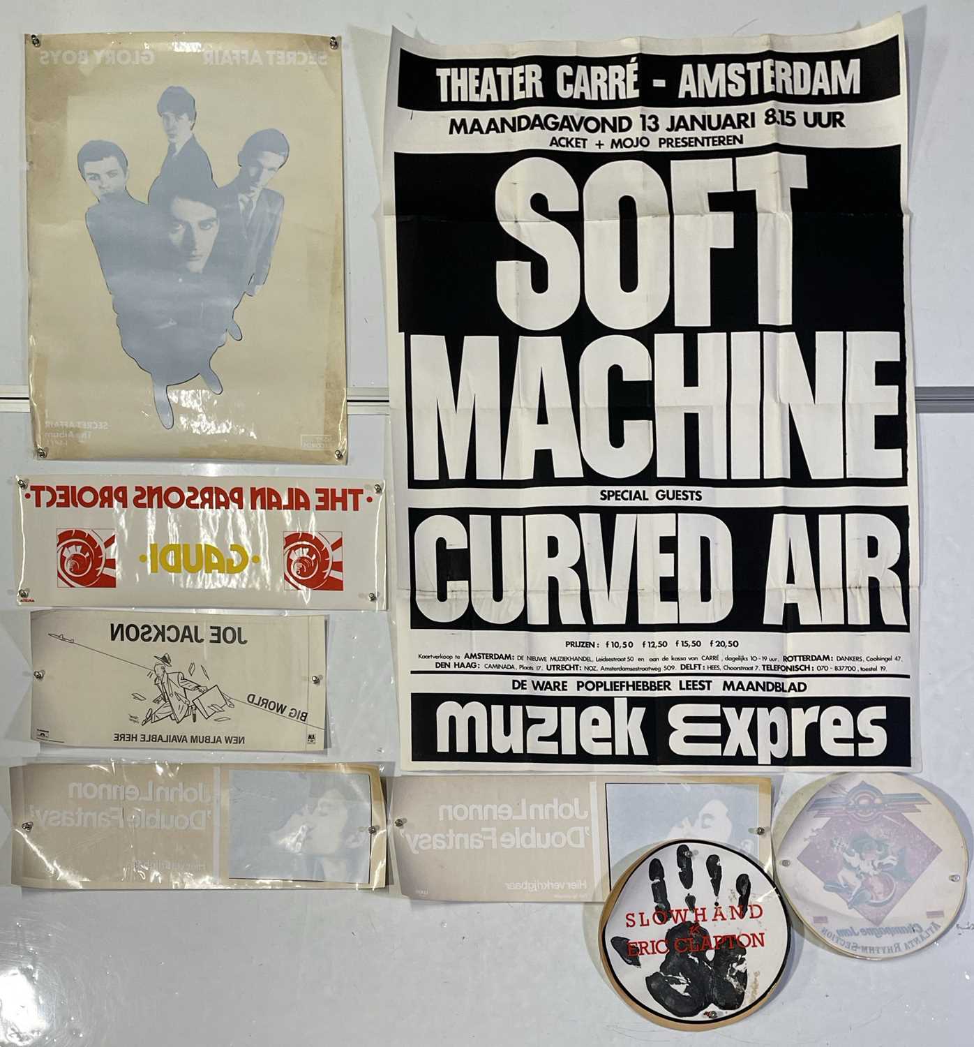 Lot 204 - POSTER AND PROMOTIONAL WINDOW STICKER
