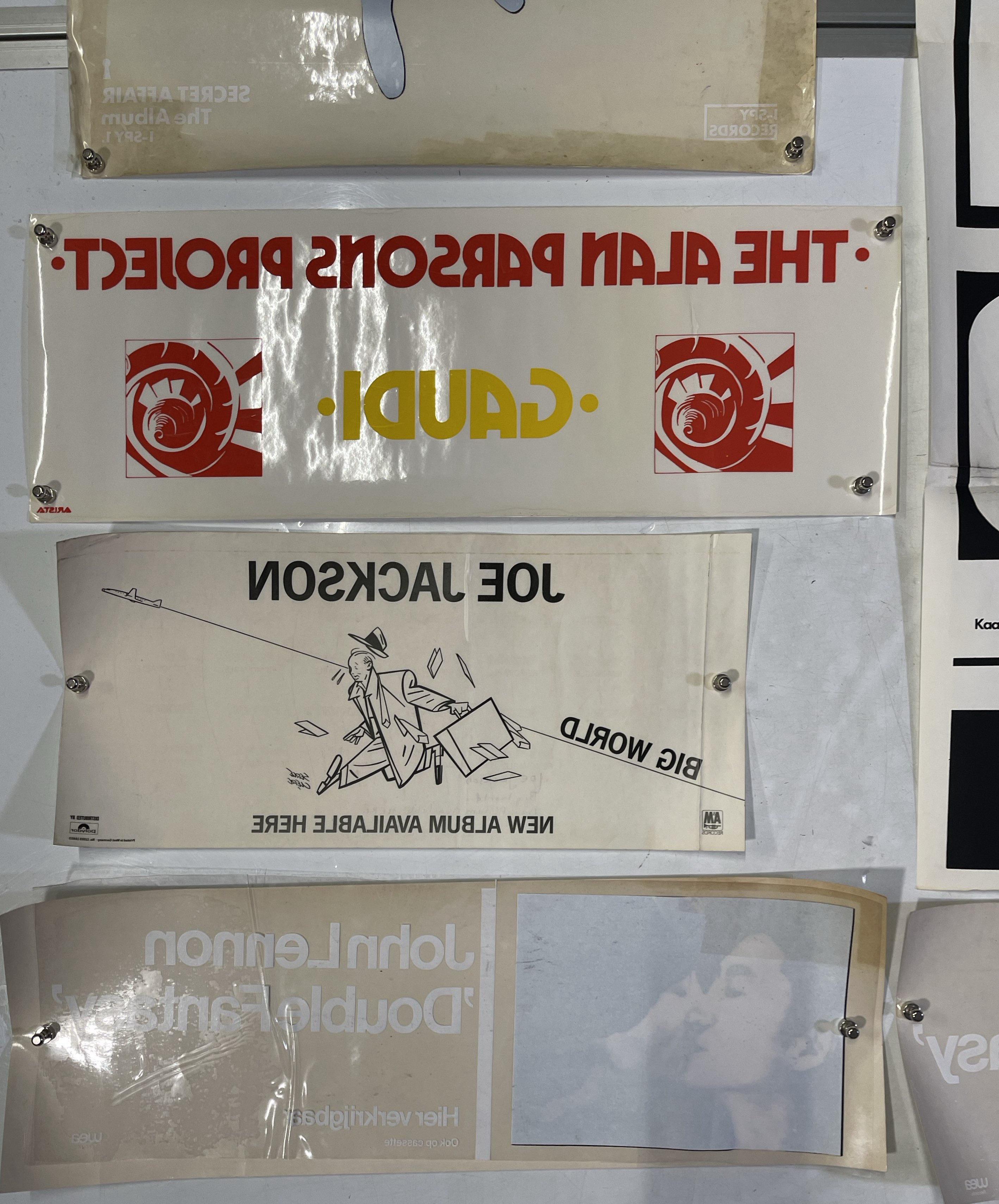 Lot 204 - POSTER AND PROMOTIONAL WINDOW STICKER