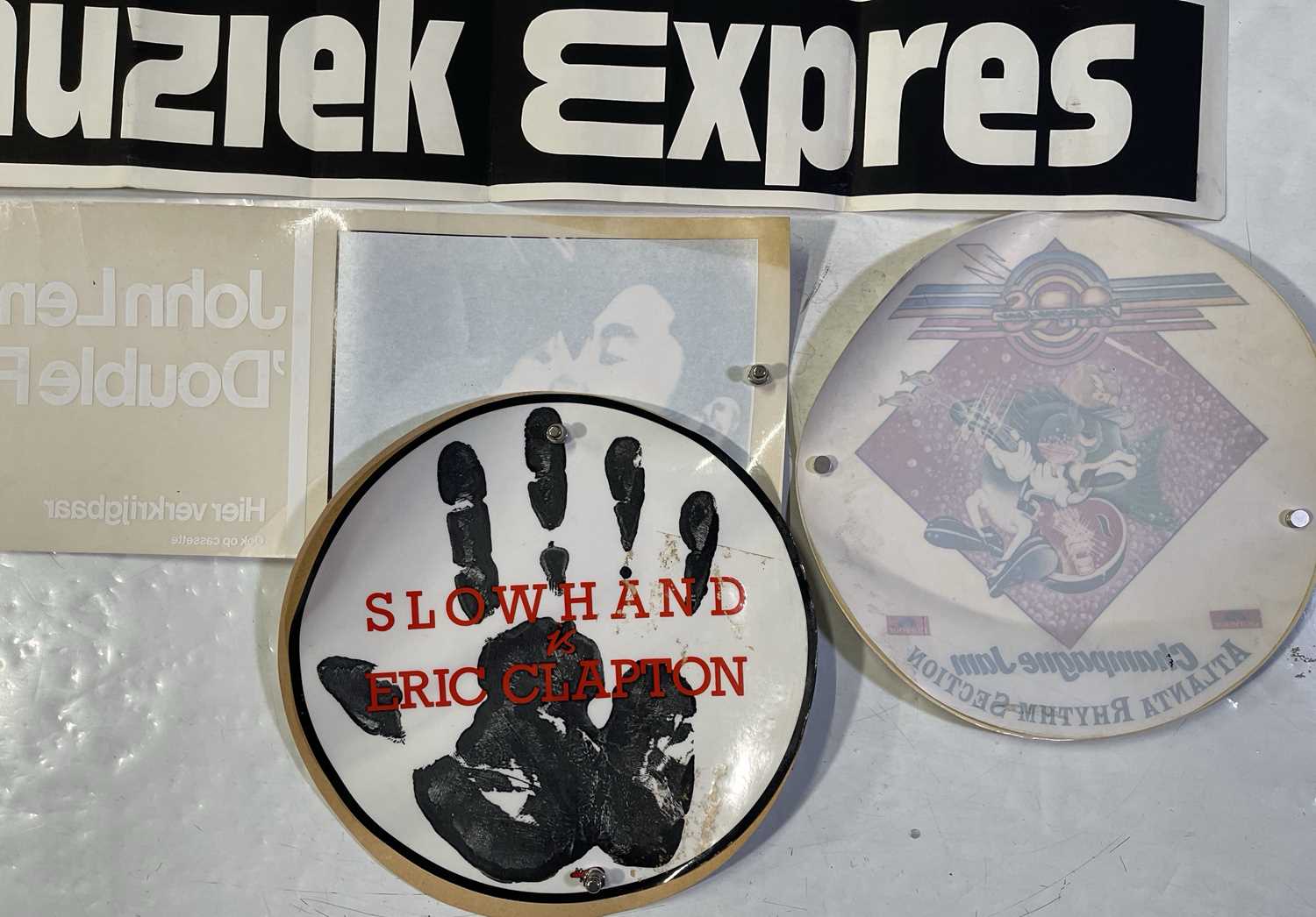 Lot 204 - POSTER AND PROMOTIONAL WINDOW STICKER