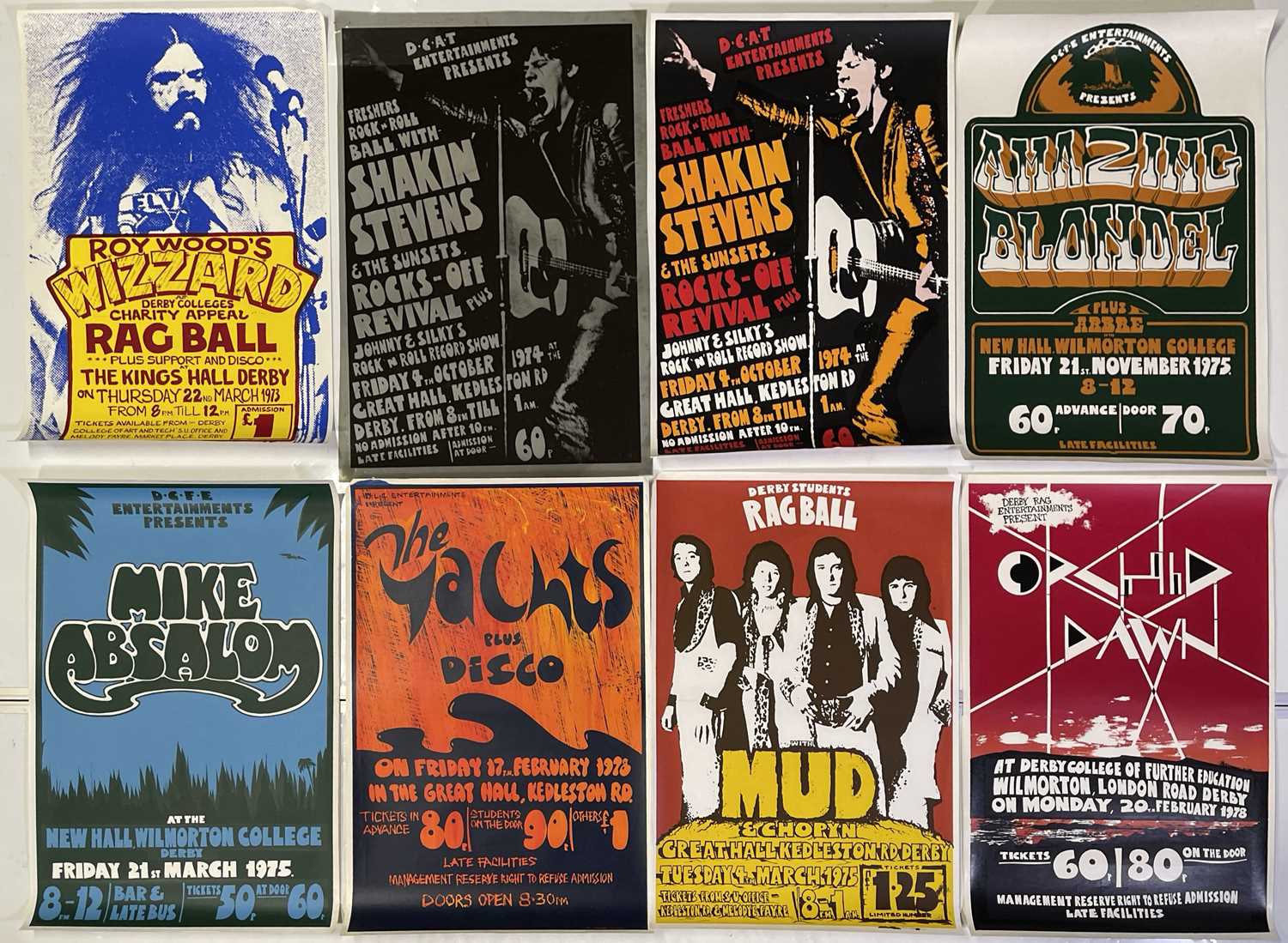 Lot 207 - 1970S DERBY CONCERT POSTER COLLECTION INC