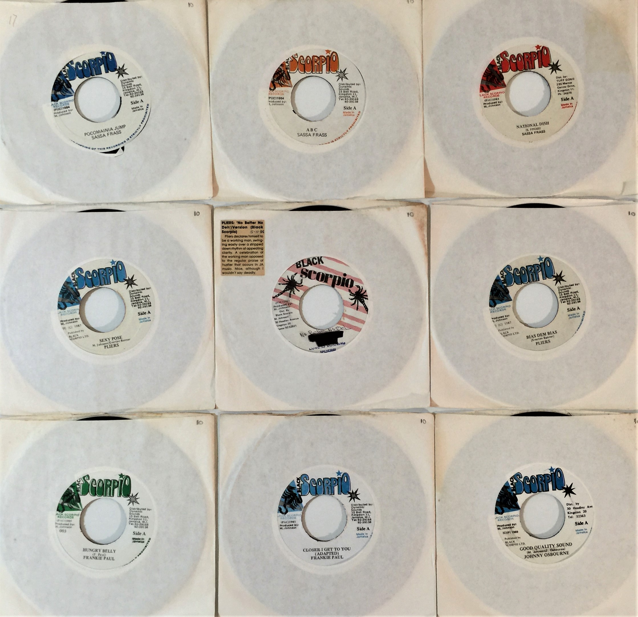 Lot 273 - BLACK SCORPIO LABEL 7'' REGGAE COLLECtiON