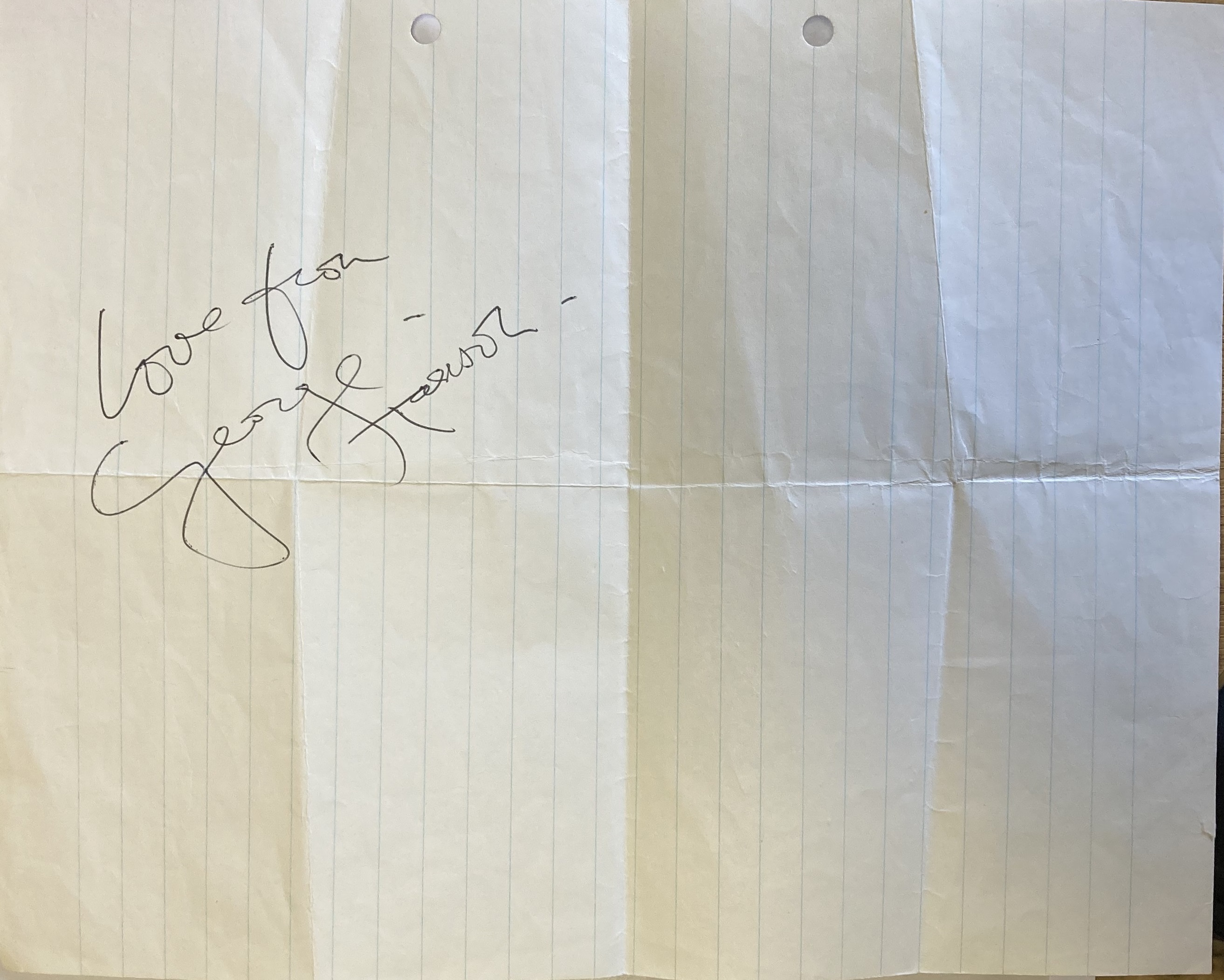 Lot 171 - GEORGE HARRISON AUTOGRAPH.