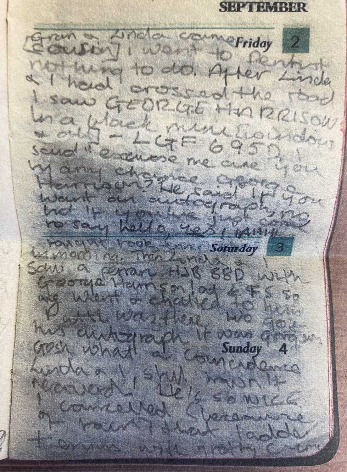 Lot 171 - GEORGE HARRISON AUTOGRAPH.