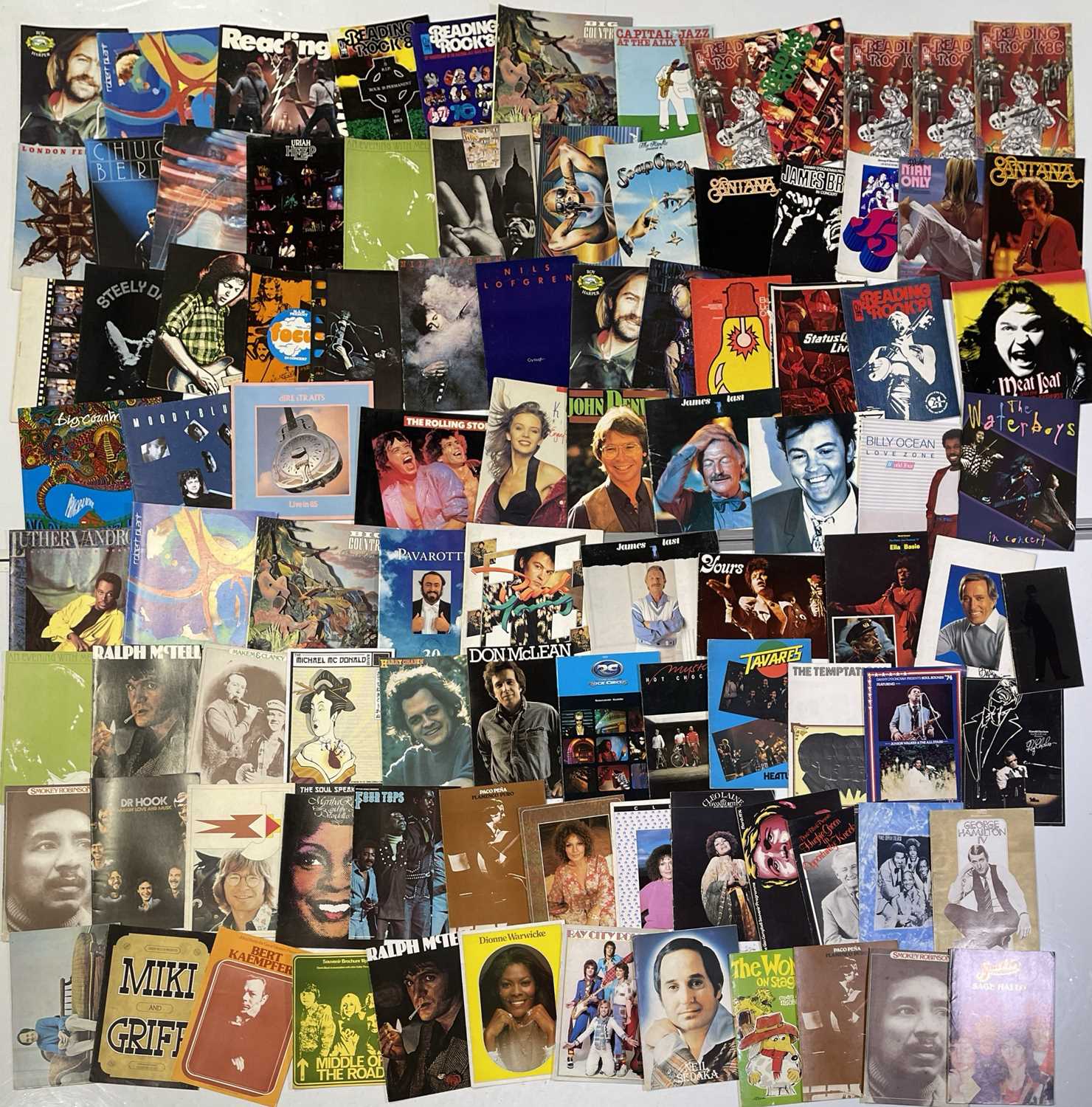 Lot 104 - CONCERT PROGRAMME ARCHIVE - ROCK / POP
