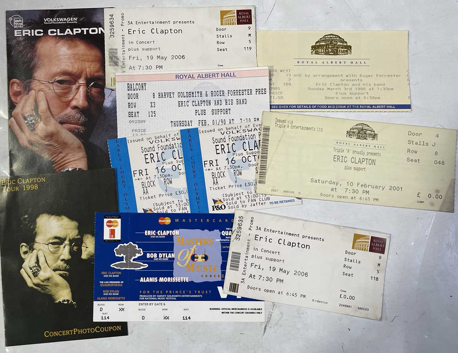 Lot 418 - ERIC CLAPTON - LARGE COLLECTION OF CONCERT