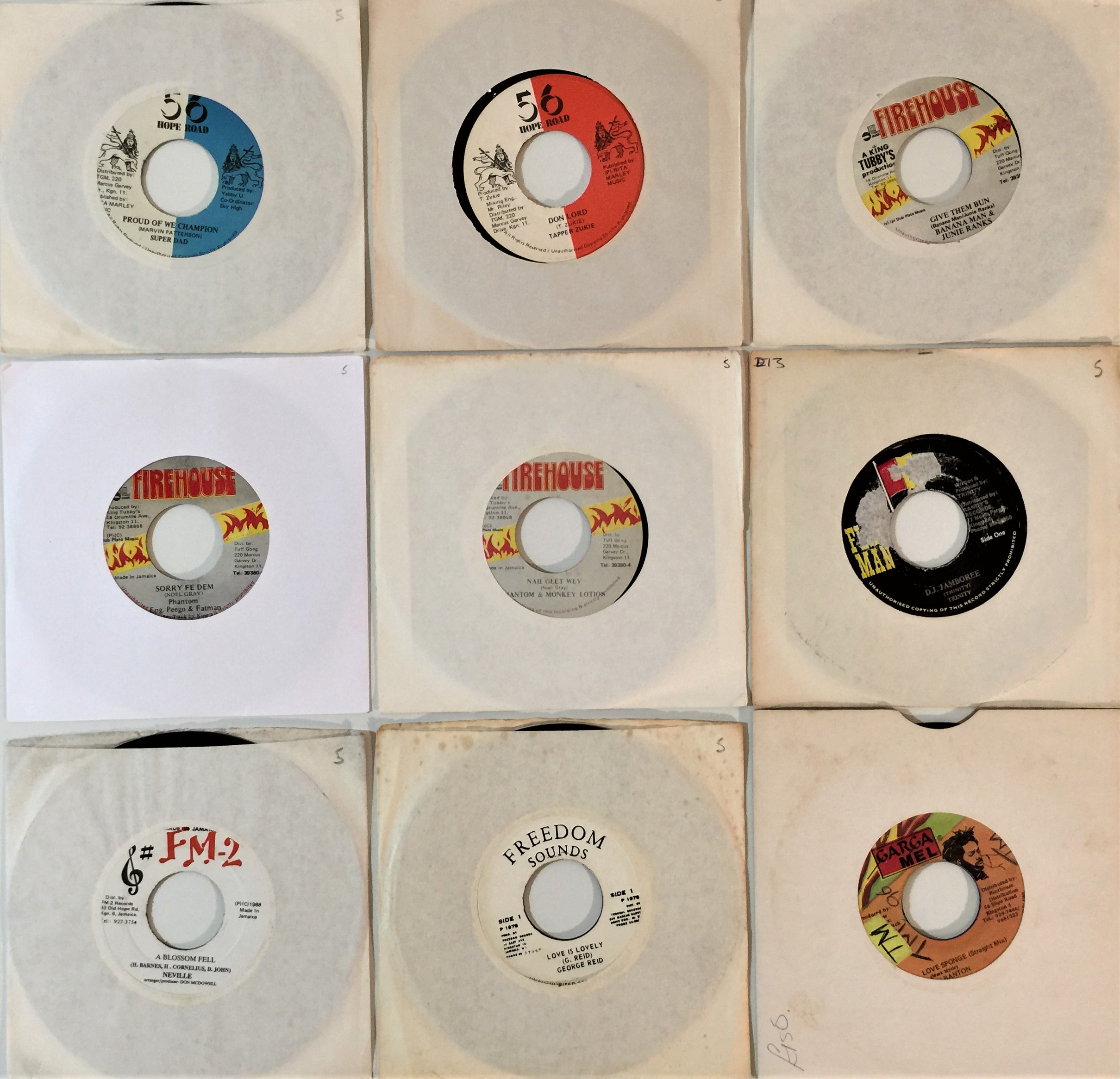 Lot 276 - REGGAE LABEL 7'' PART 1 - 'F TO H'