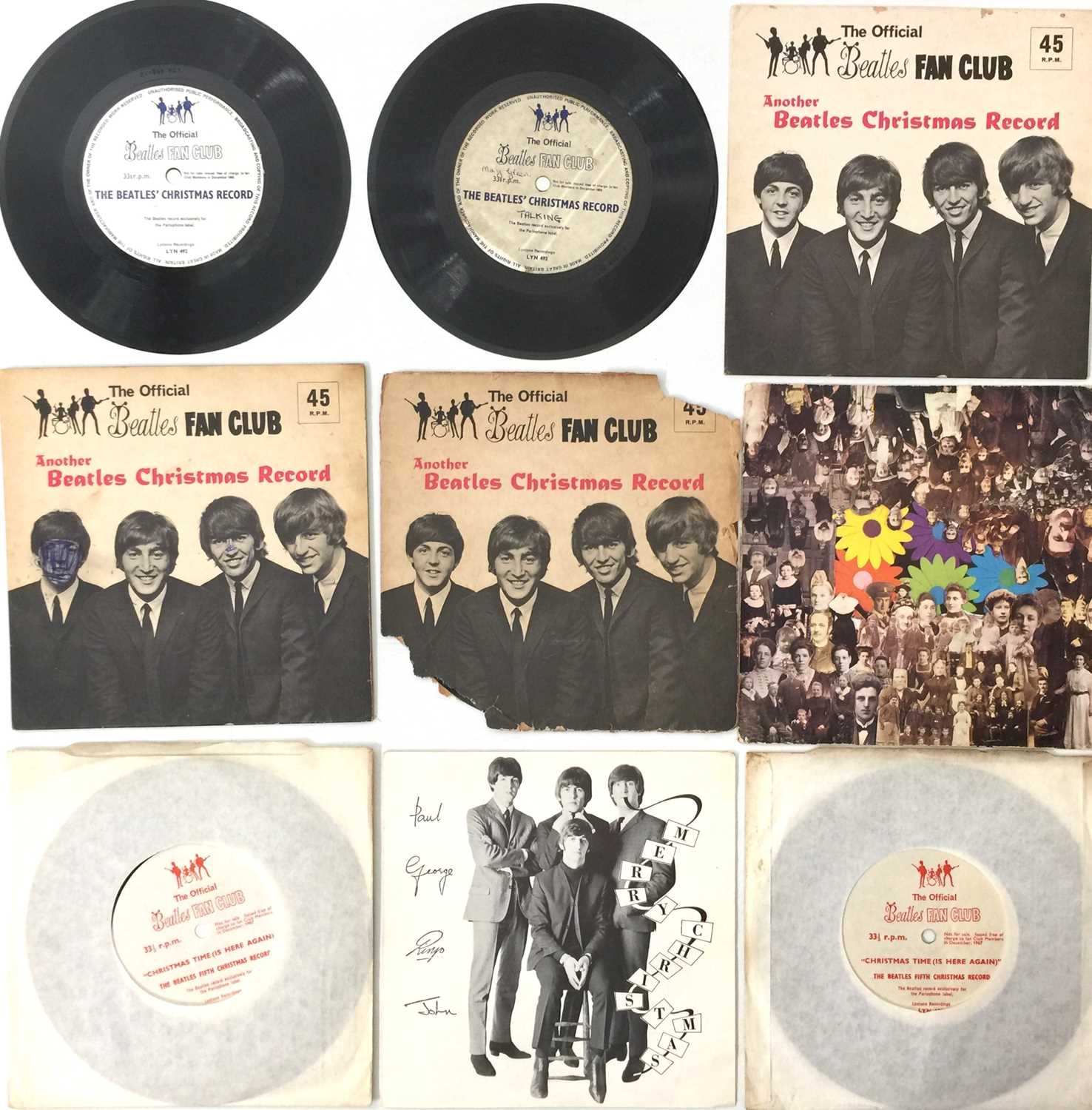 Lot 62 - THE BEATLES - 7" FLEXI DISC PACK