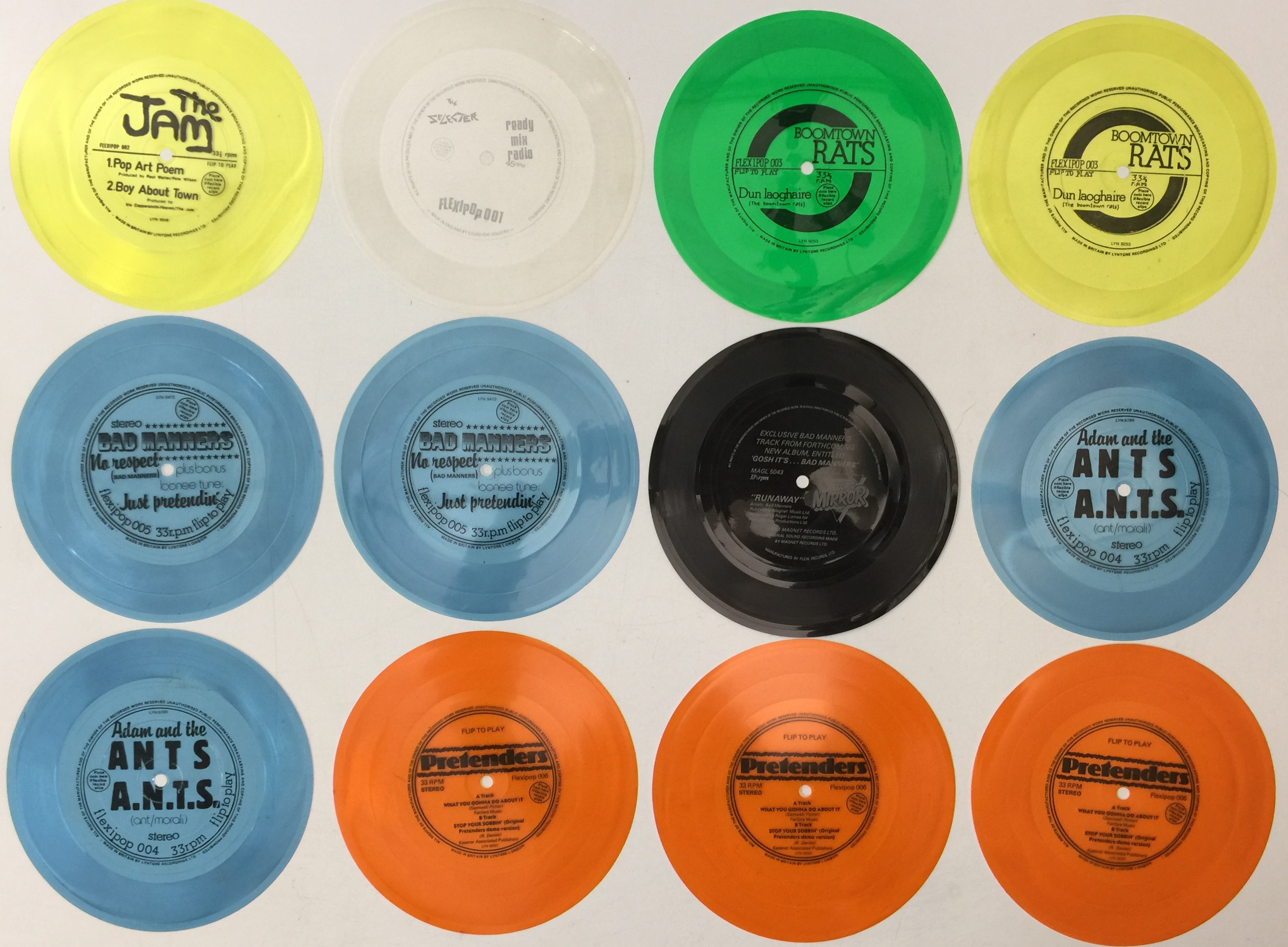 Lot 64 - FLEXIPOP RECORS/ ROCK & POP/ NME - 7" FLEXI