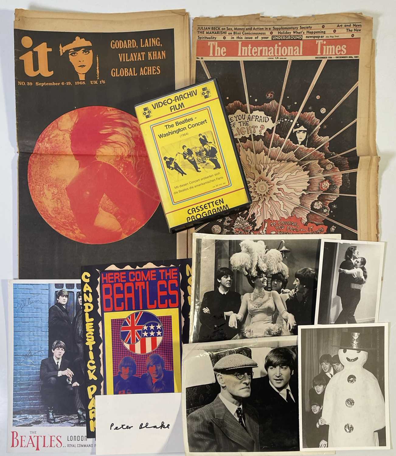 Lot 158 - BEATLES MEMORABILIA INC INTERNATIONAL TIMES