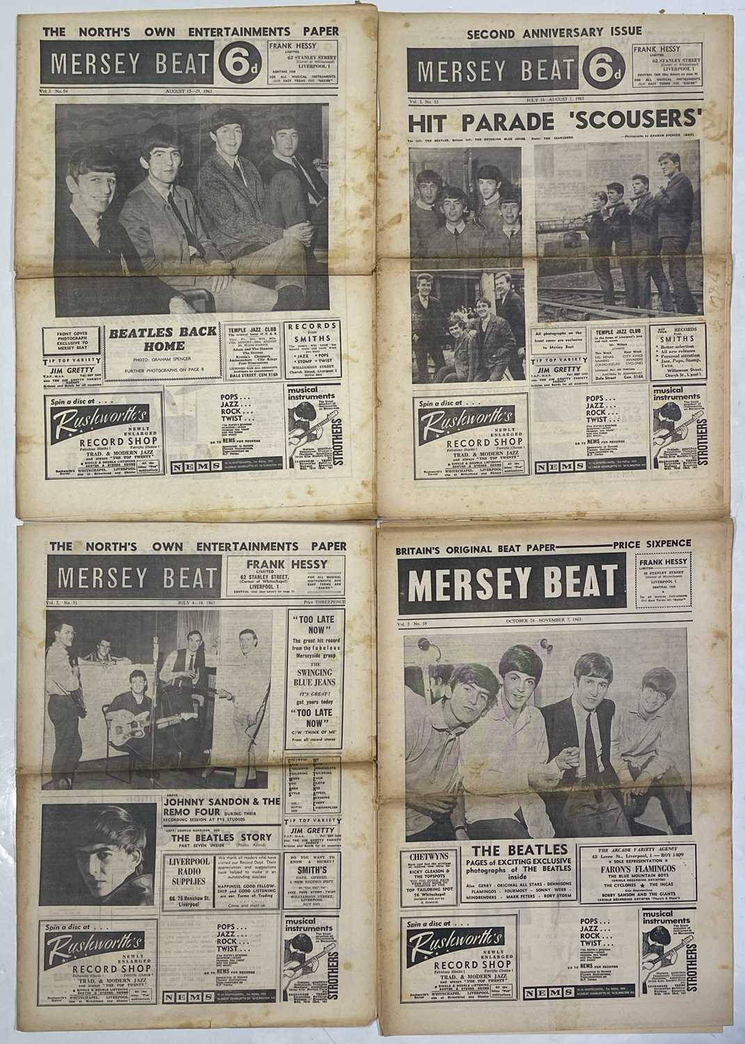 Lot 190 - ORIGINAL ISSUES OF MERSEY BEAT MAGAZINE WITH