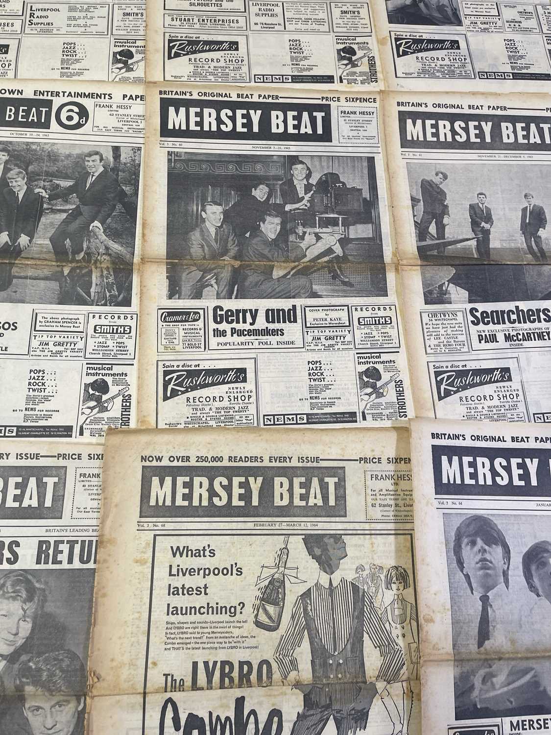 Lot 192 - ORIGINAL ISSUES OF MERSEY BEAT MAGAZINE.