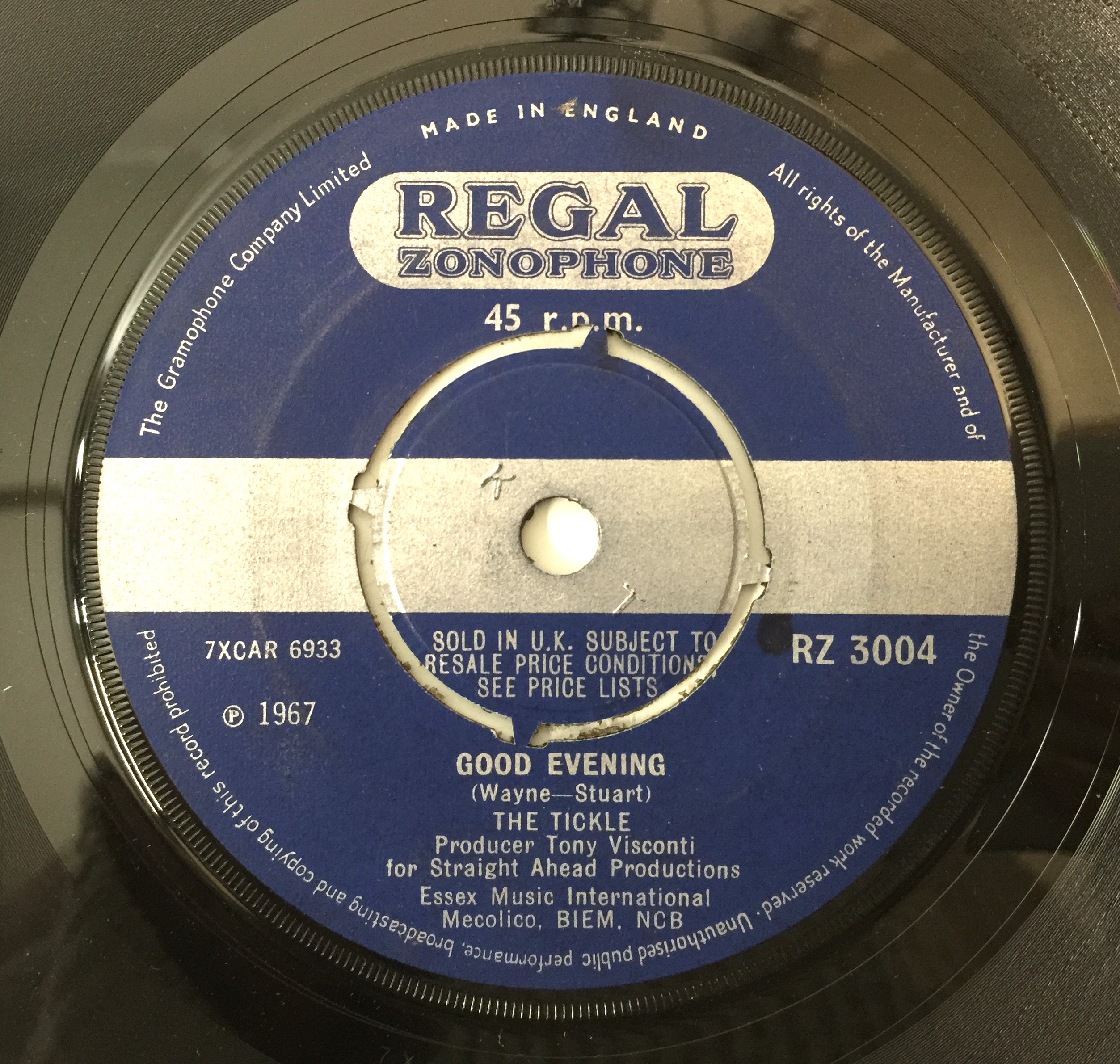 Lot 267 - THE TICKLE - SUBWAY (SMOKEY POKEY WORLD) 7"