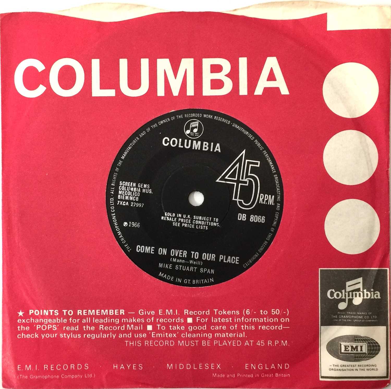 Lot 271 - MIKE STUART SPAN - COME ON OVER TO OUR PLACE