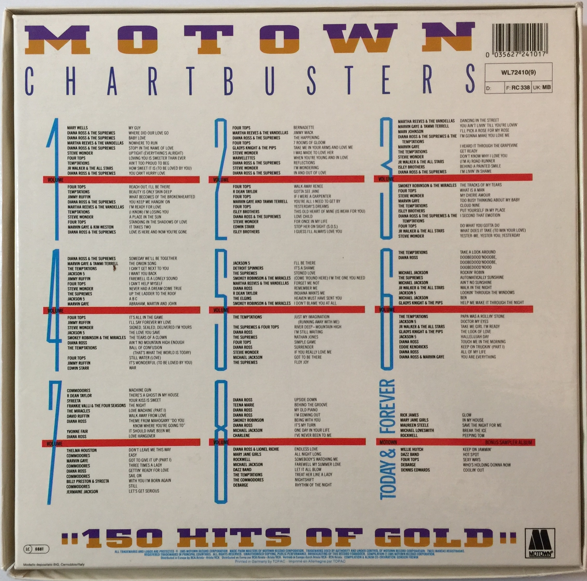 Lot 830 - THE WHO/ MOTOWN - LP BOX-SETS