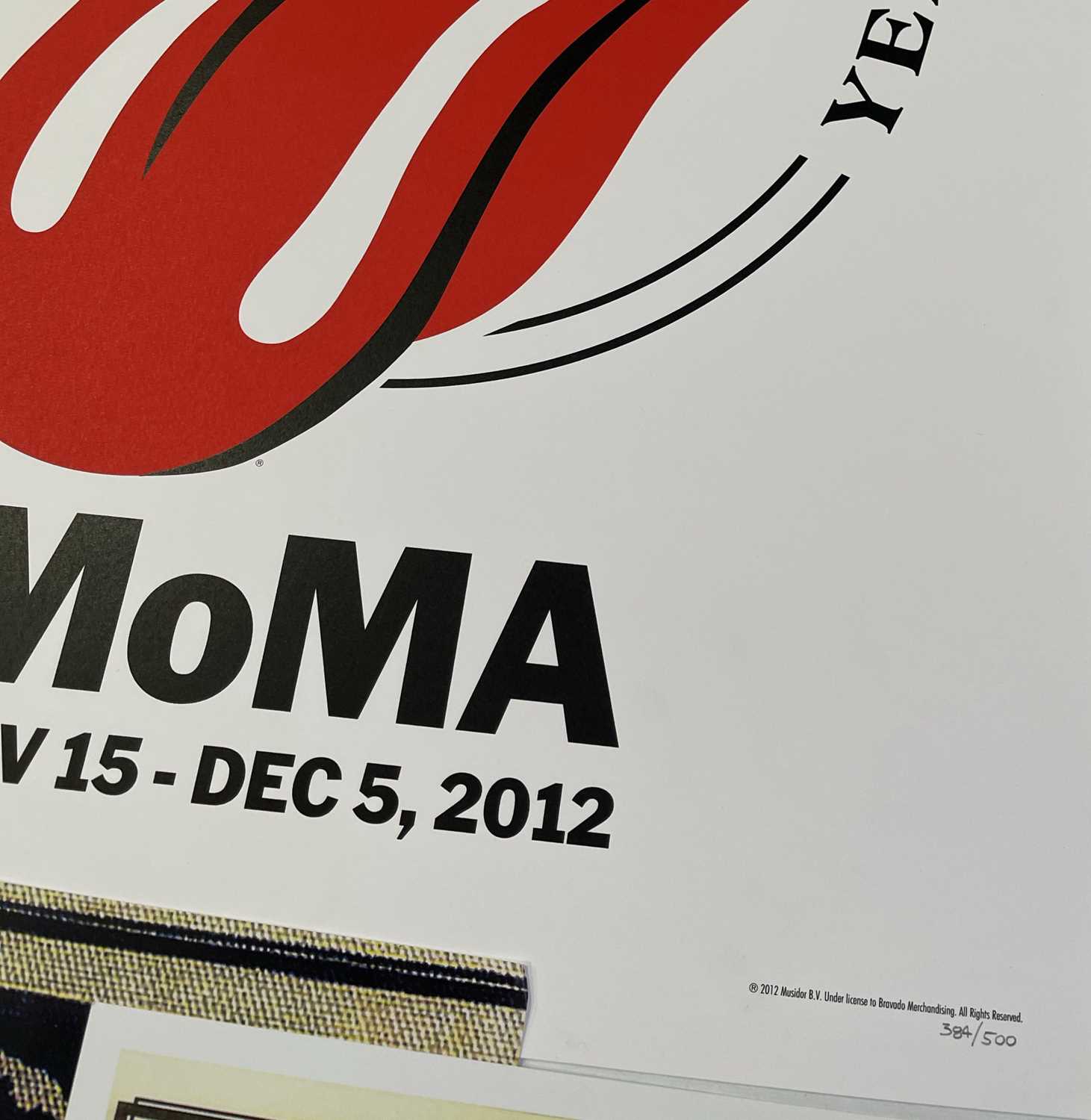 Lot 134 - THE ROLLING STONES - POSTERS INC 2012 MOMA
