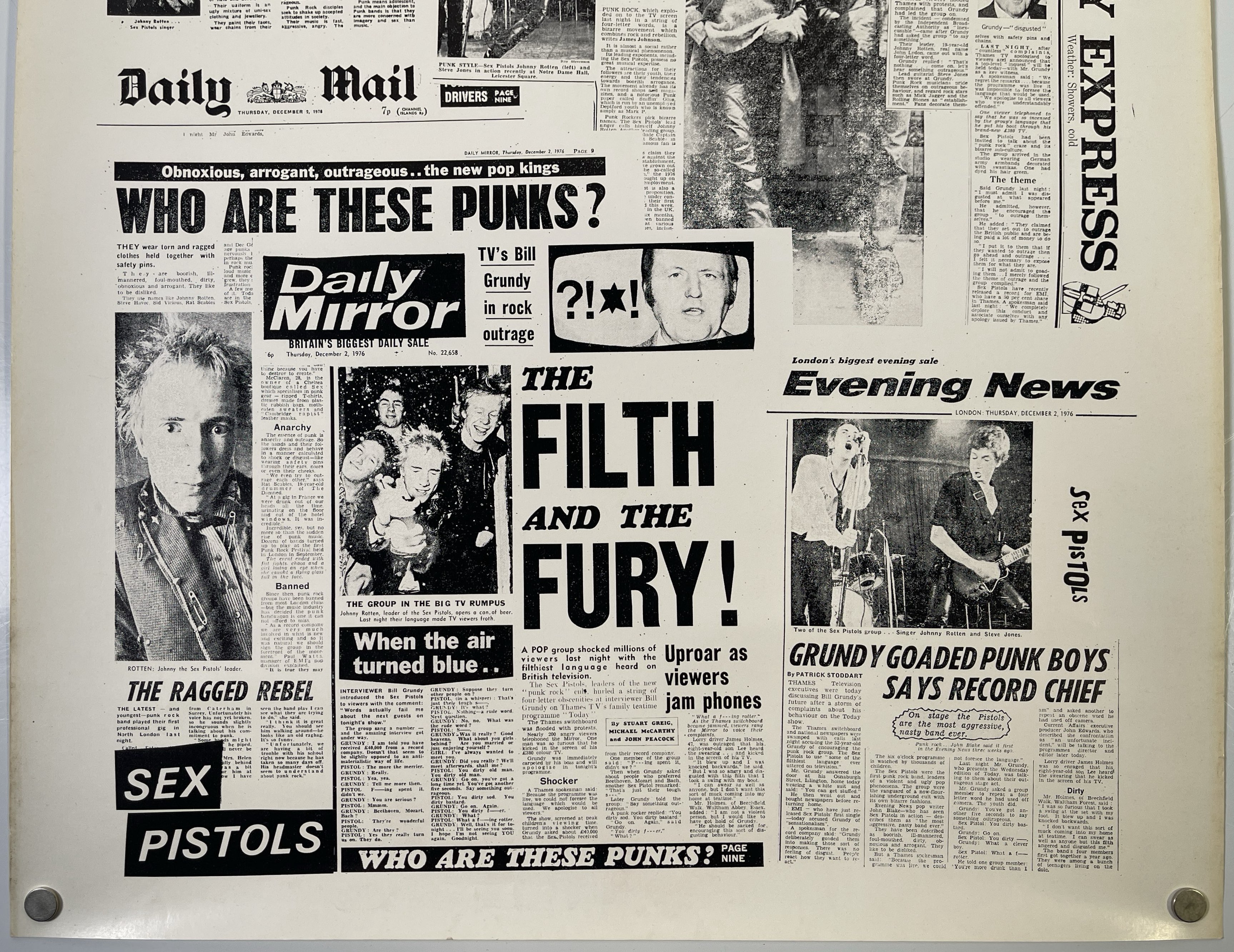 Lot 547 - THE SEX PISTOLS - JAMIE REID DESIGNED 'SEX