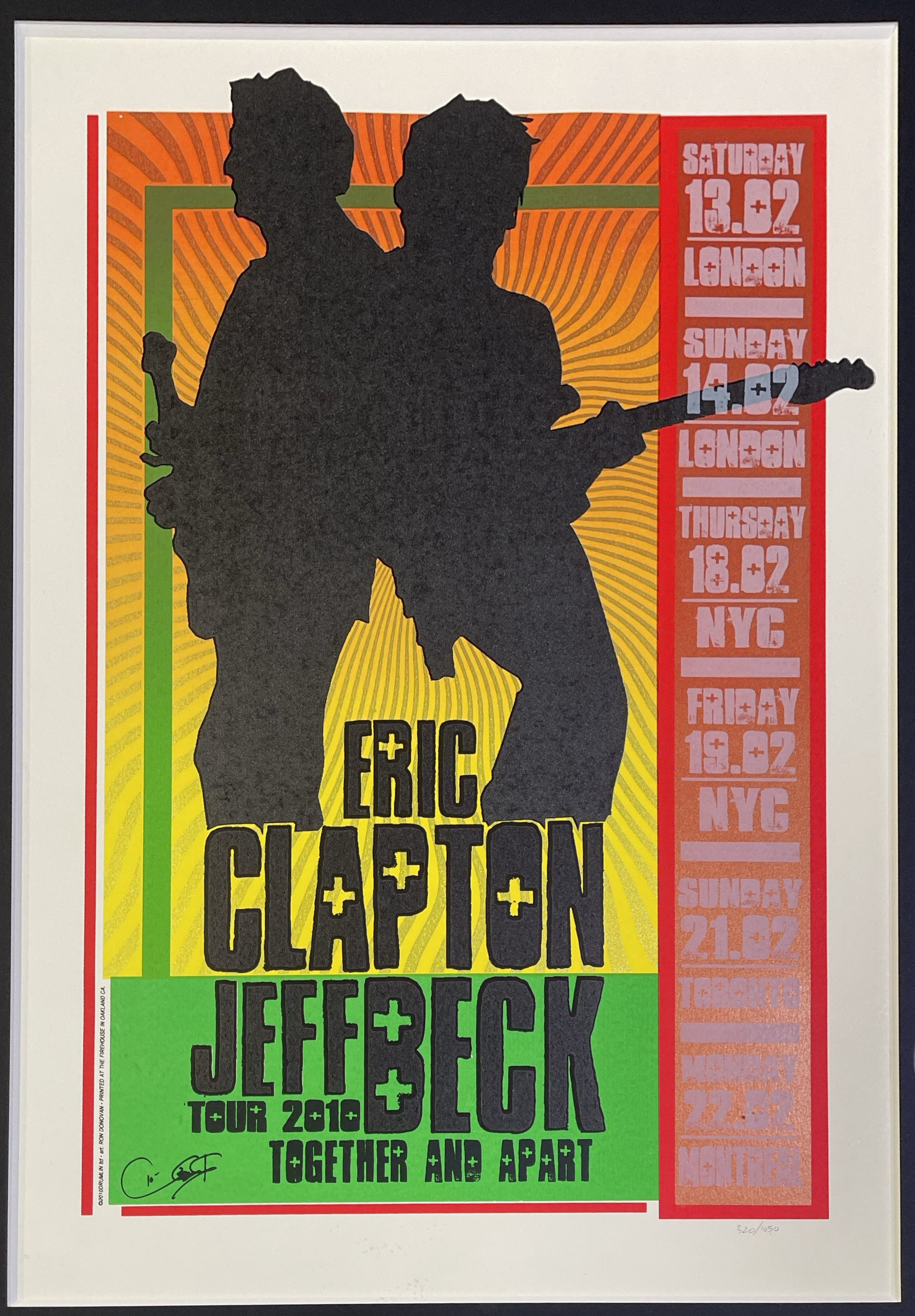 Lot 443 - ERIC CLAPTON - TWO FRAMED, LIMITED EDITION