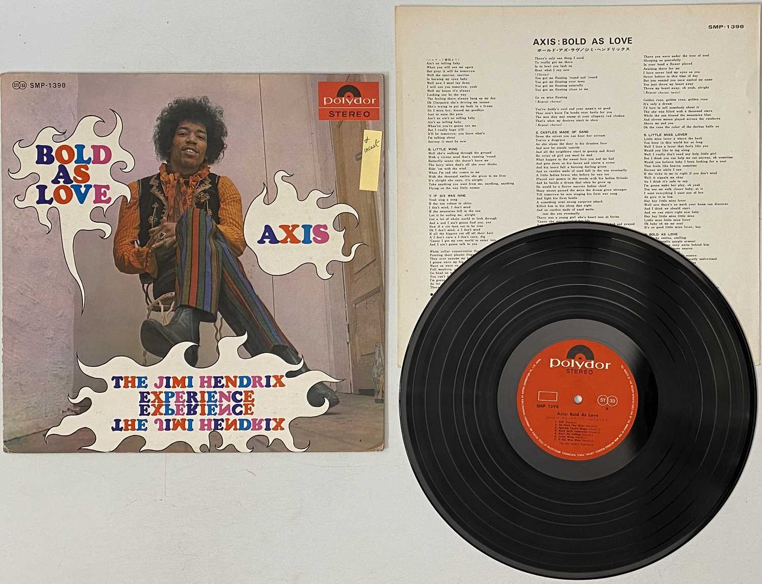 Lot 255 - THE JIMI HENDRIX EXPERIENCE - BOLD AS LOVE