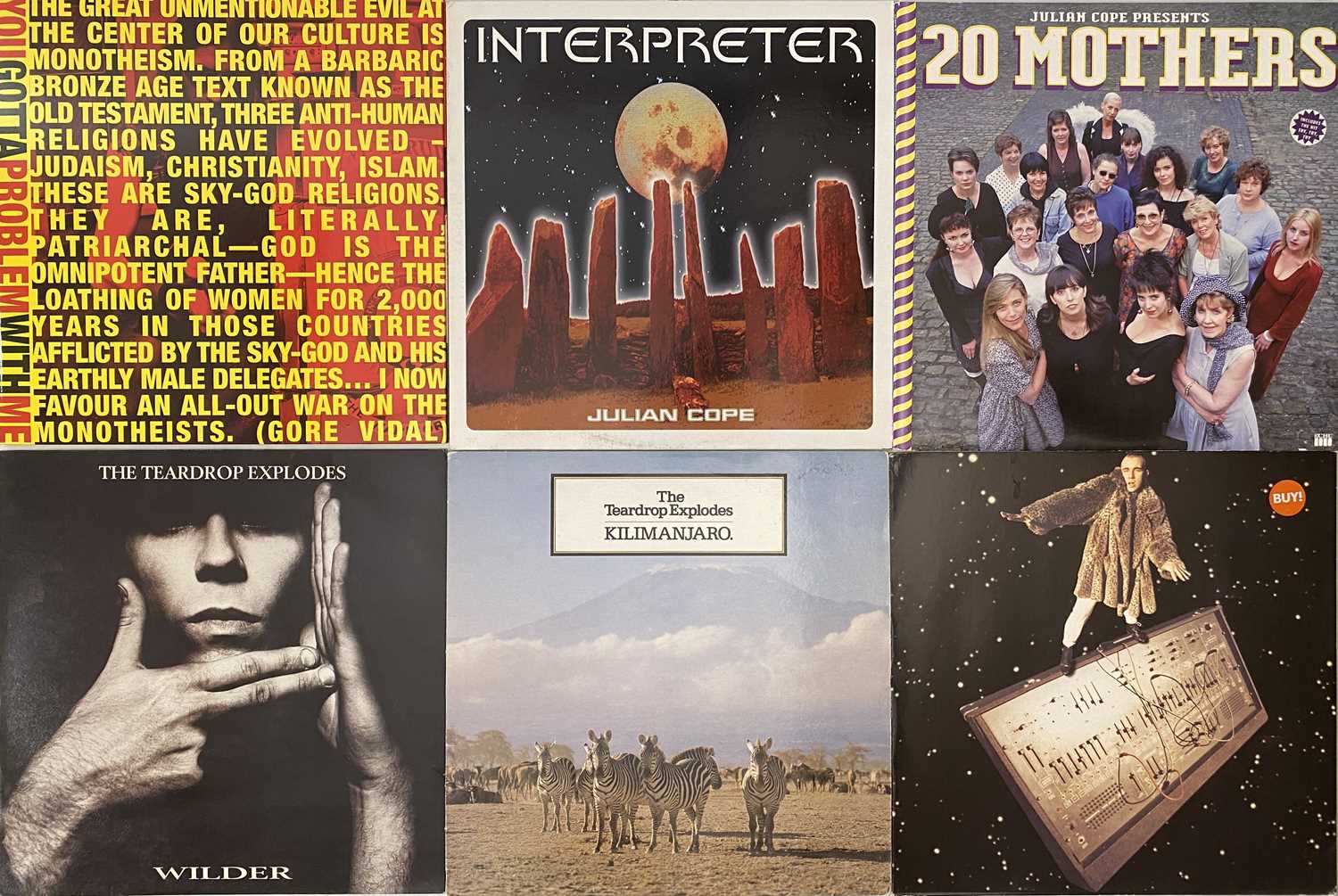 Lot 390 - JULIAN COPE/ THE TEARDROP EXPLODES - LP PACK