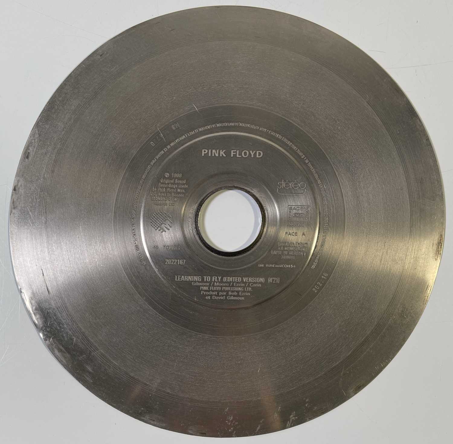 Lot 407 - PINK FLOYD - ORIGINAL METAL PRESSING DISC