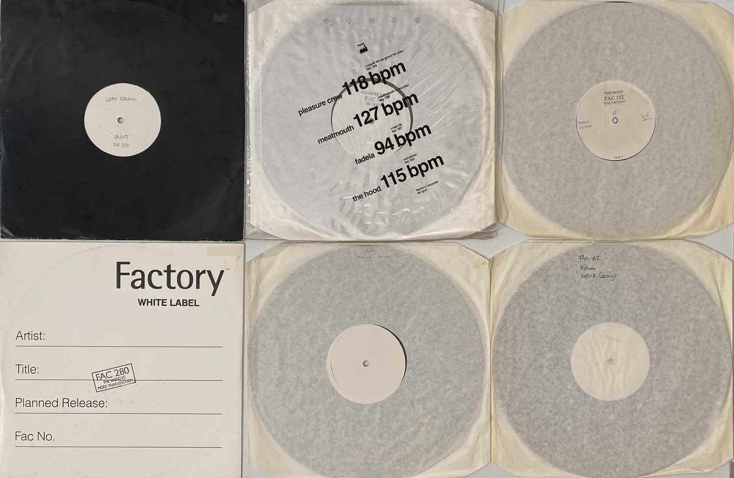 Lot 435 - FACTORY RECORDS - LP/ 12" WHITE LABEL PROMOS