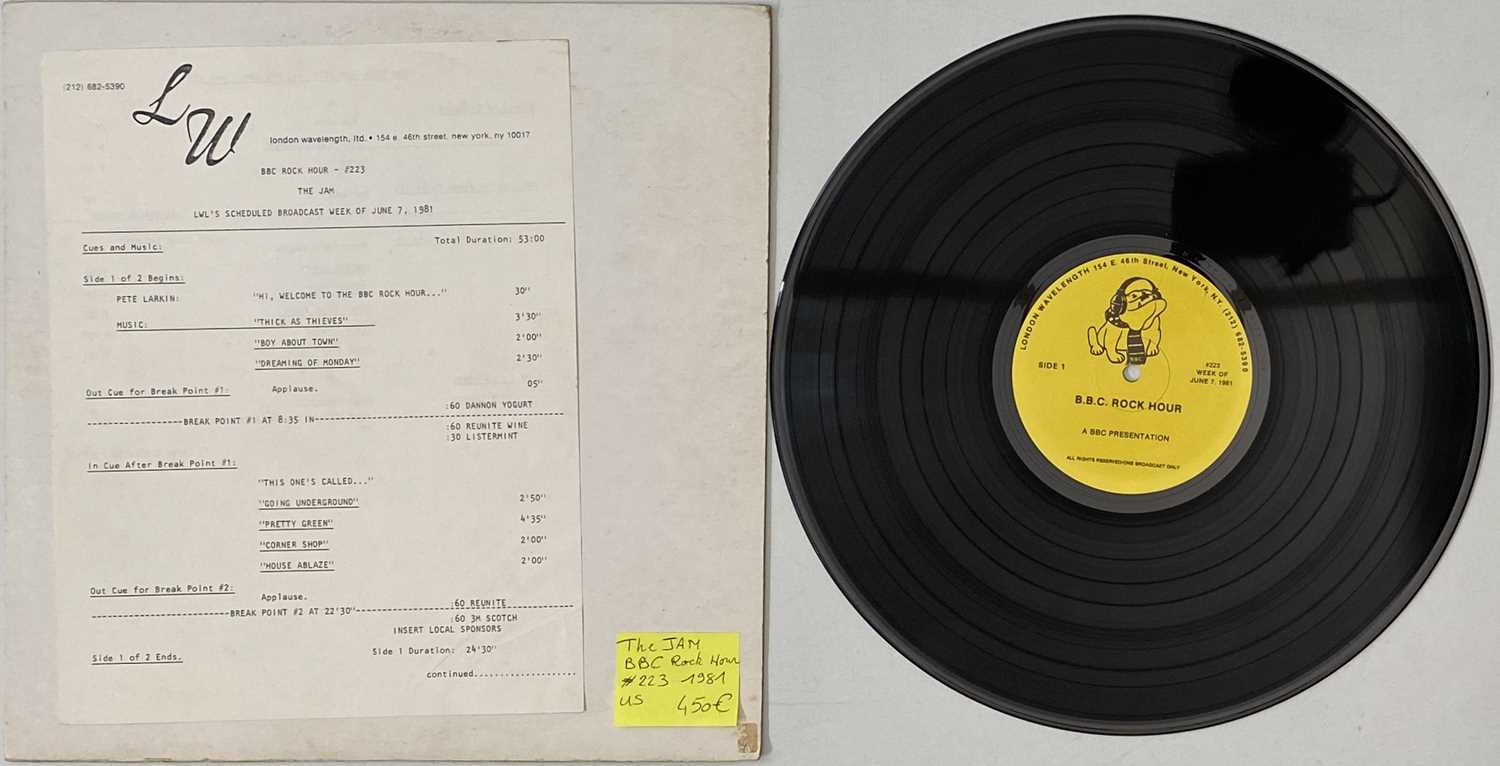 Lot 411 - THE JAM - BBC ROCK HOUR #223 LP (LONDON
