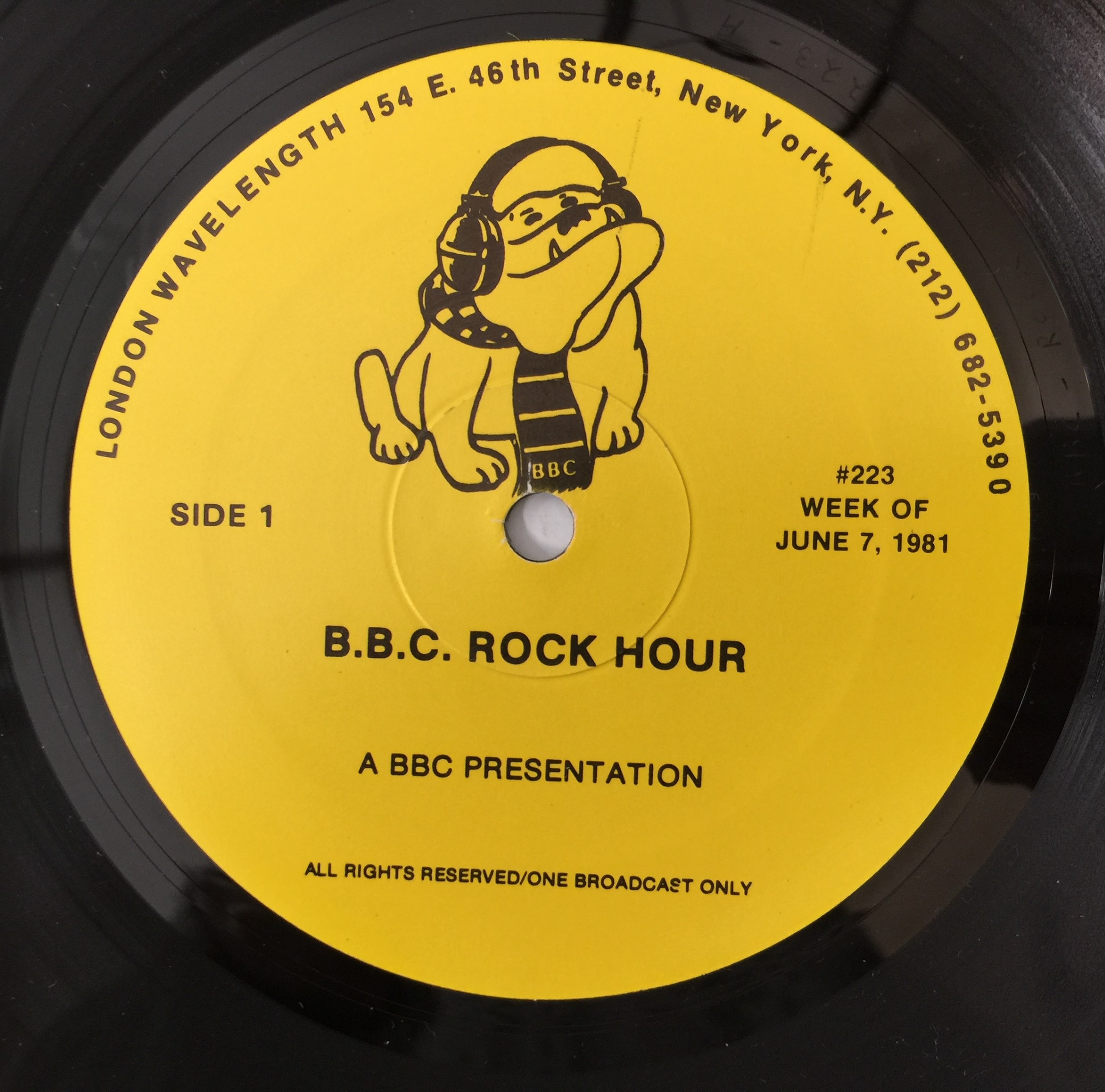 Lot 411 - THE JAM - BBC ROCK HOUR #223 LP (LONDON