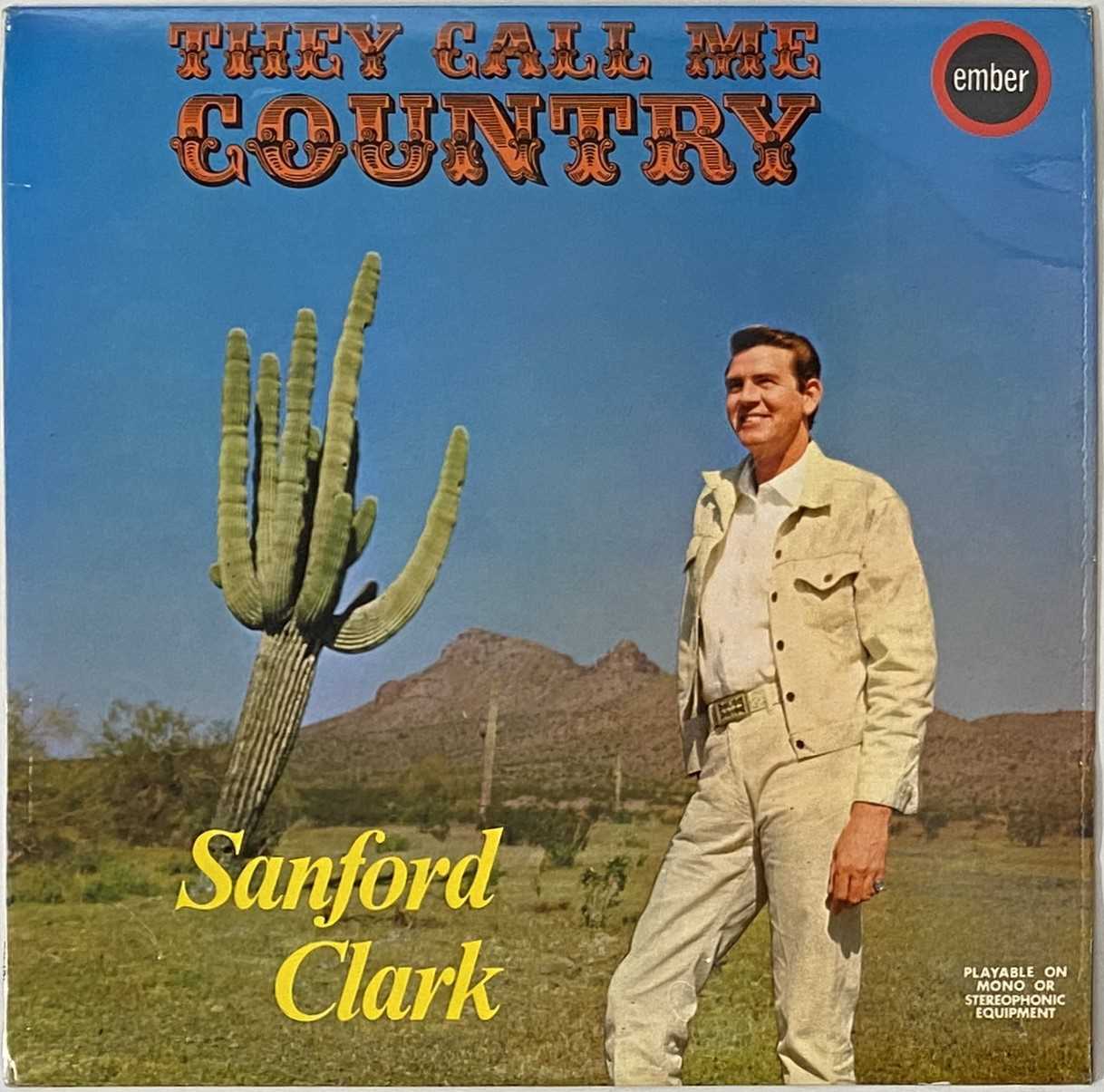 Lot 412 - SANFORD CLARK - THEY CALL ME COUNTRY LP (UK
