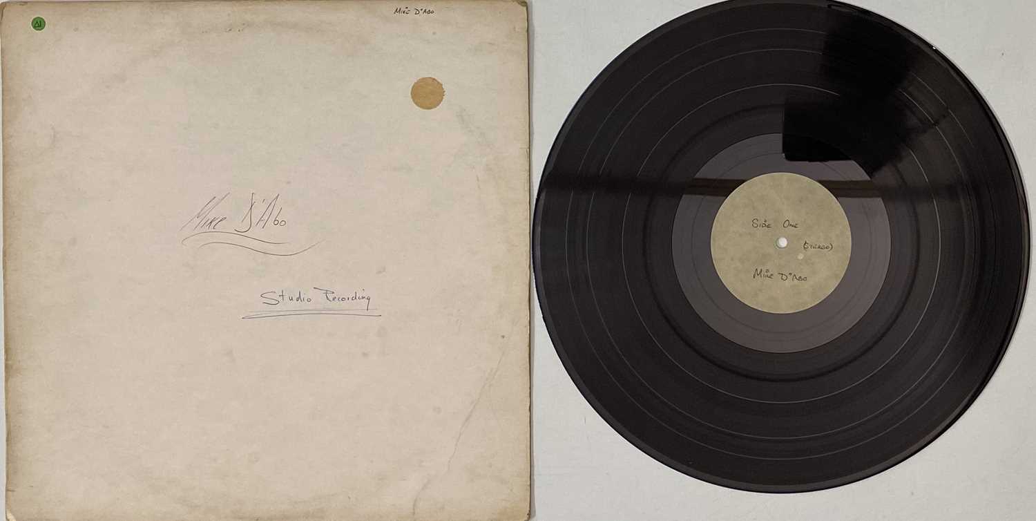 Lot 505 - MIKE D'ABO - UNRELEASED 1972 ACETATE LP