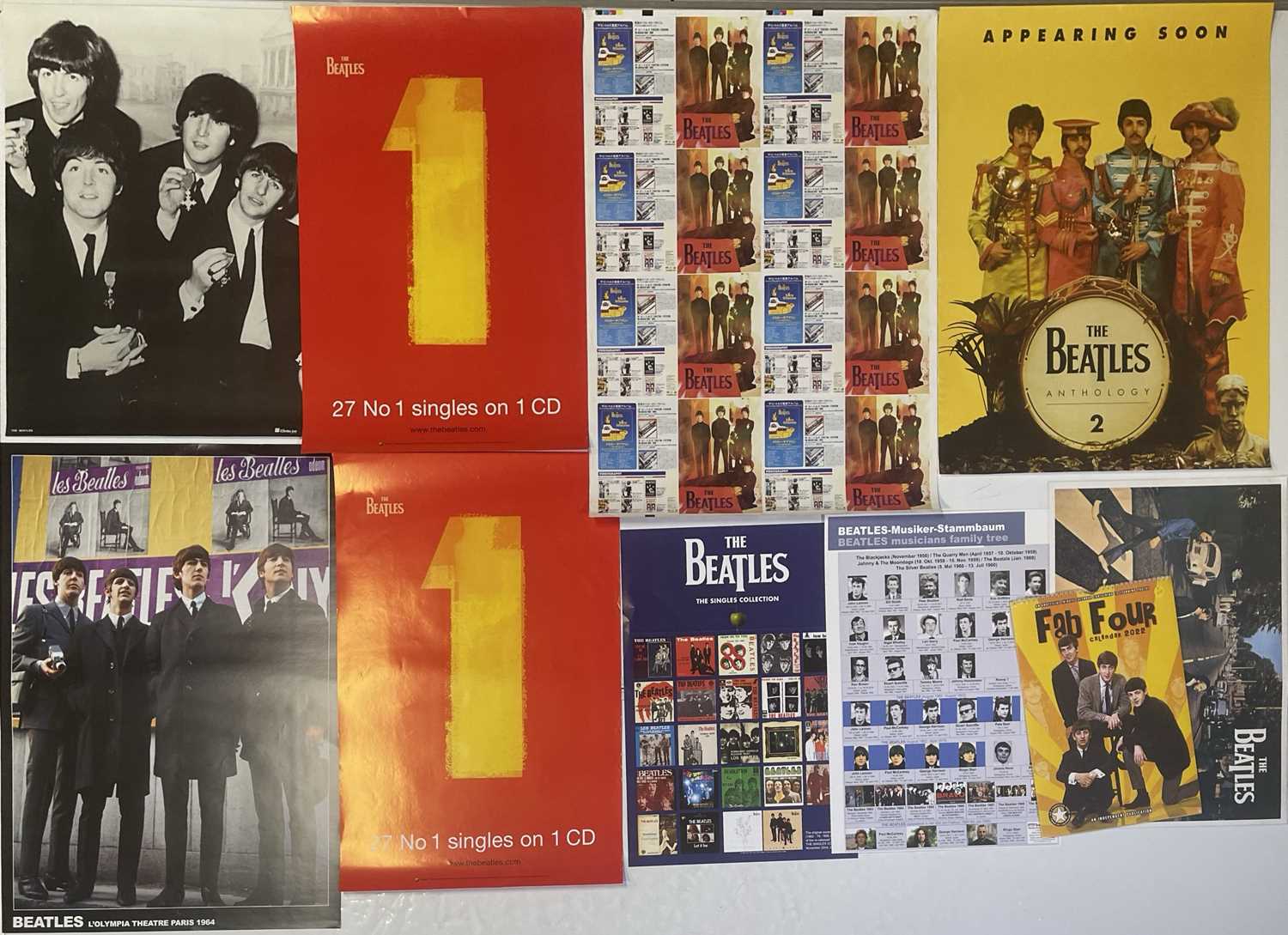 Lot 225 - THE BEATLES - POSTERS AND PRINTS.