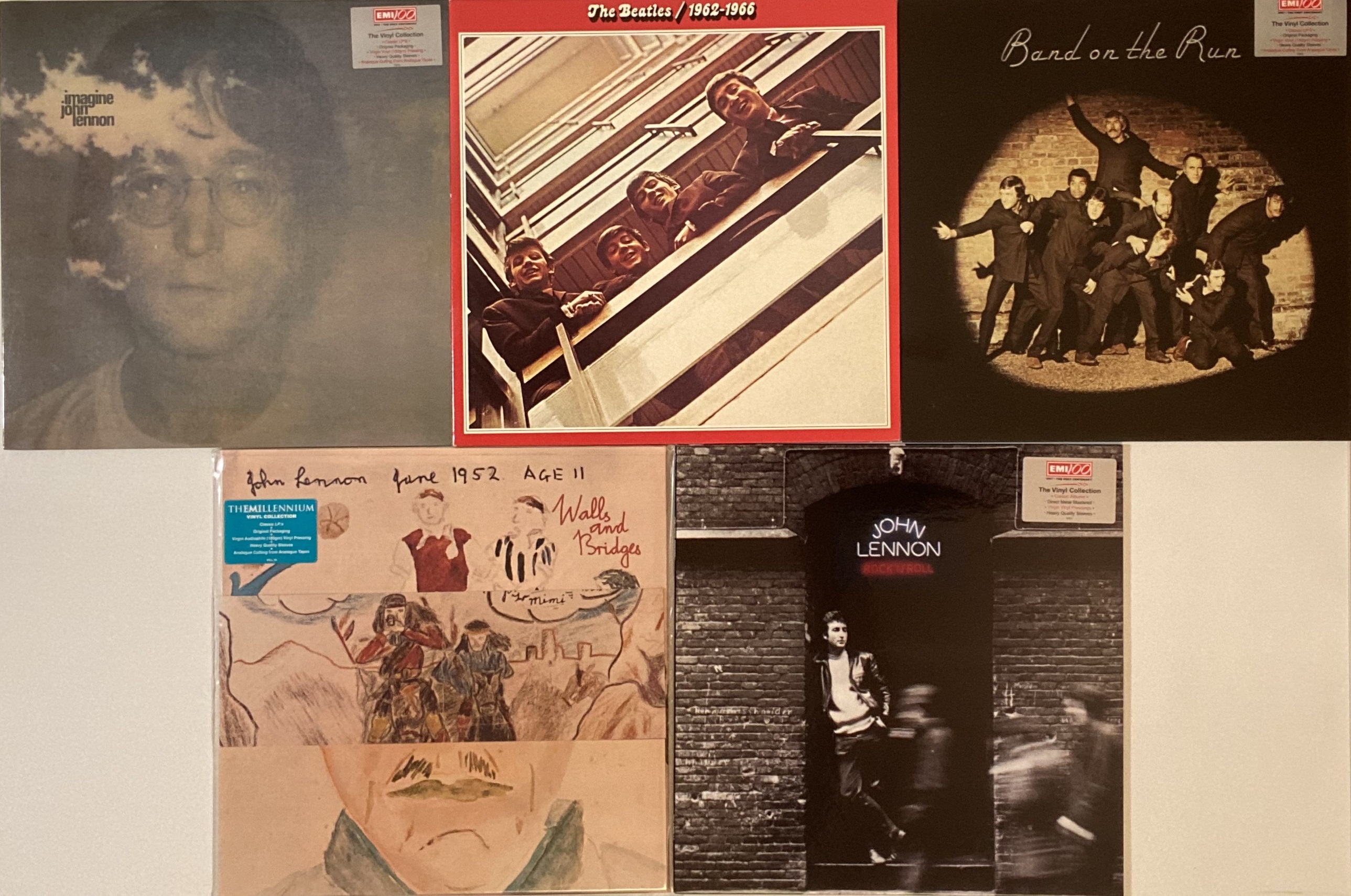 Lot 123 - THE BEATLES/SOLO - EMI 100/MILLENNIUM VINYL