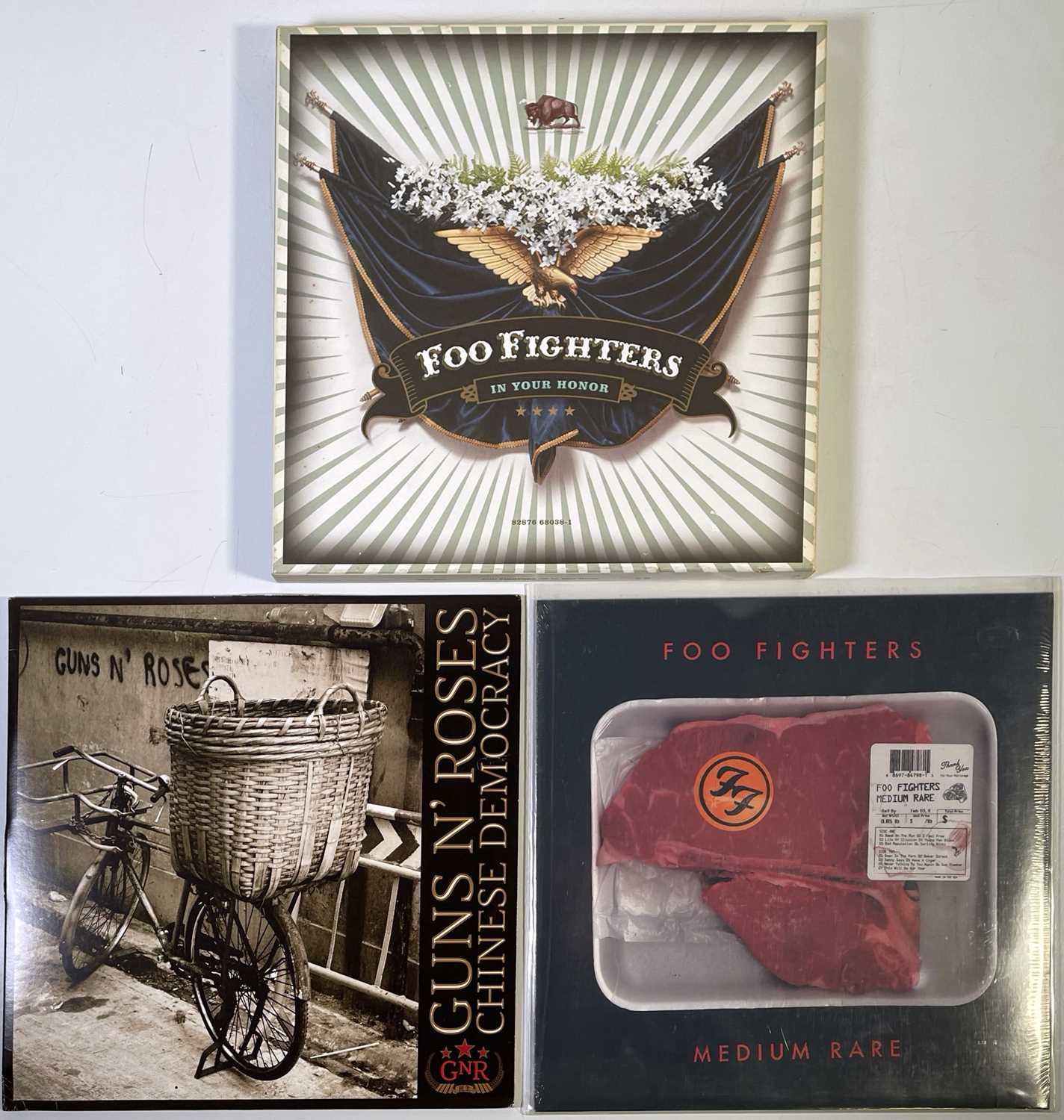 Lot 554 - FOO FIGHTERS/ GUNS N ROSES - LP/ BOX SET