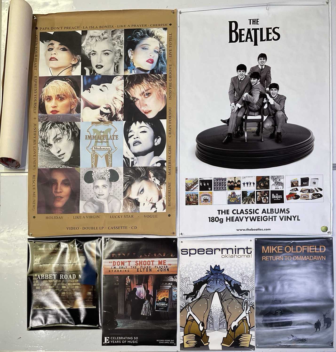 Lot 141 - POSTER COLLECTION INC MADONNA / BEATLES