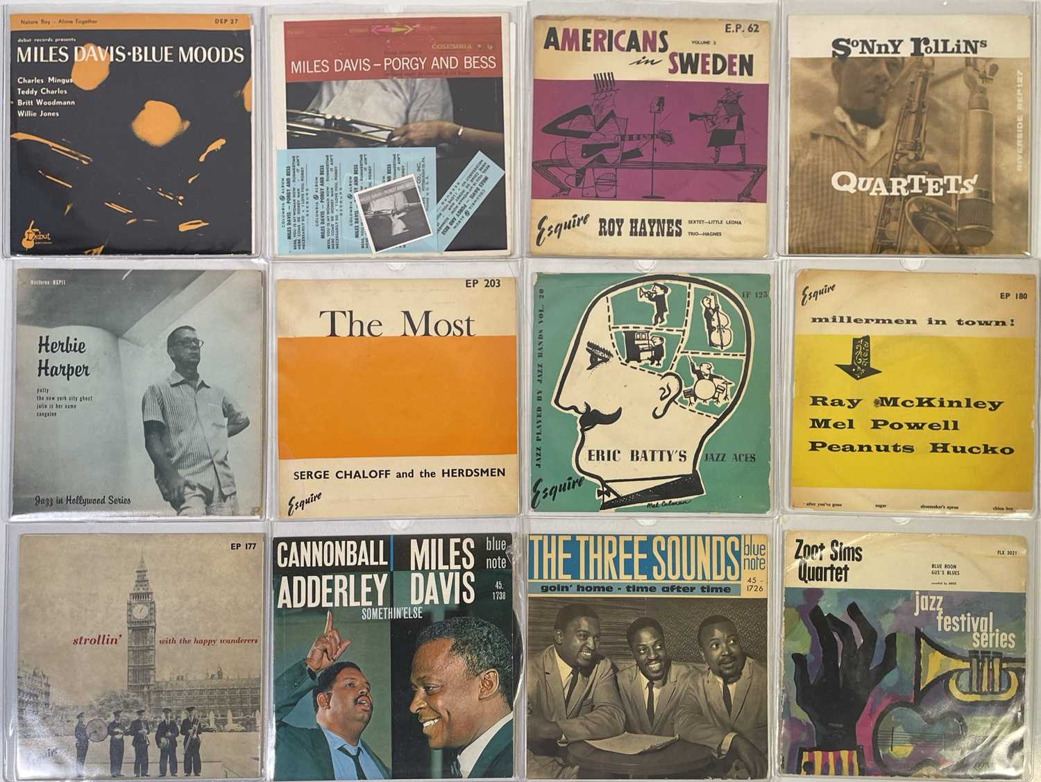 Lot 335 - JAZZ 7" EP COLLECTION