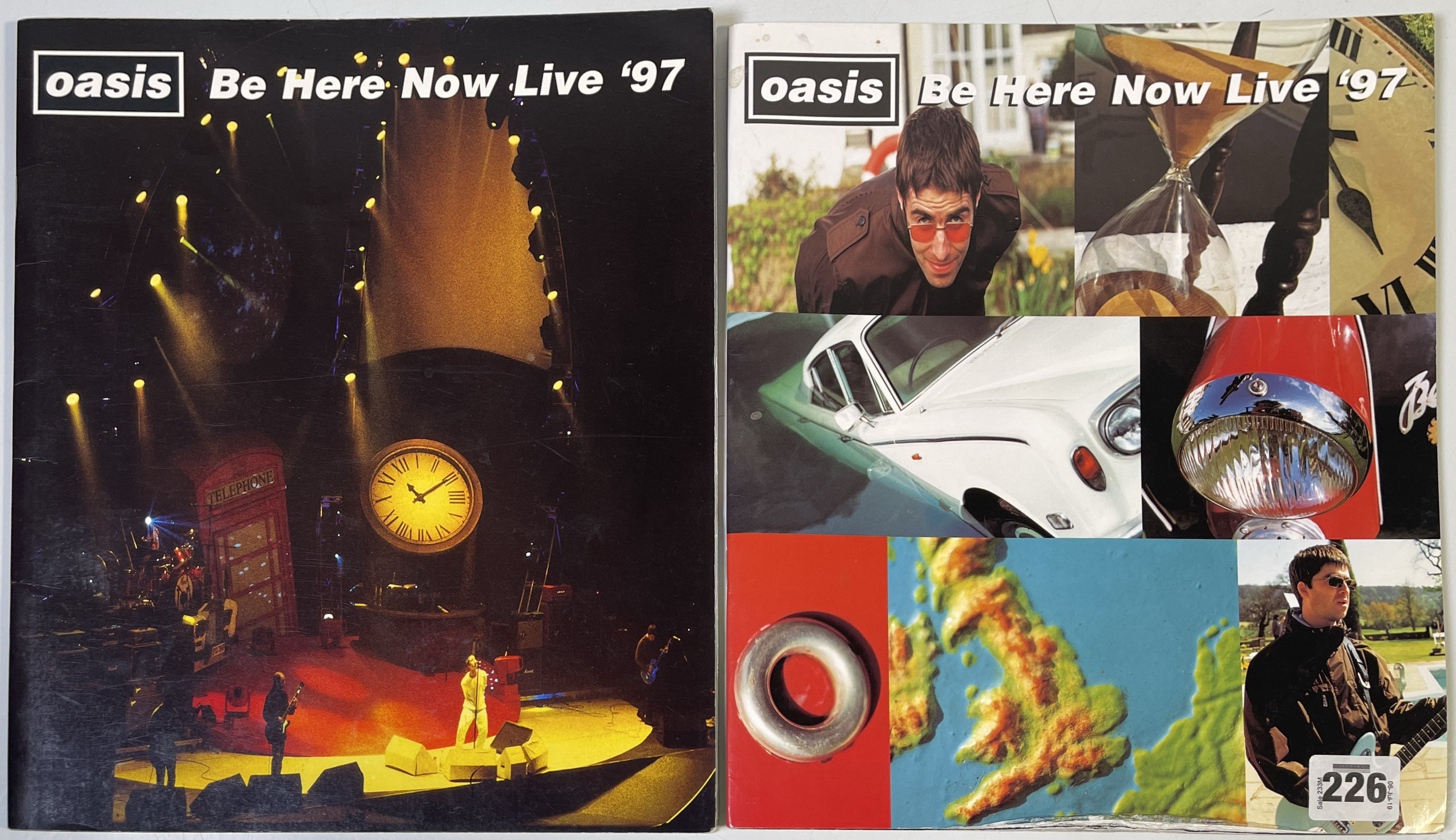 Lot 513 - OASIS - TOUR PROGRAMMES INC ONE SIGNED BY