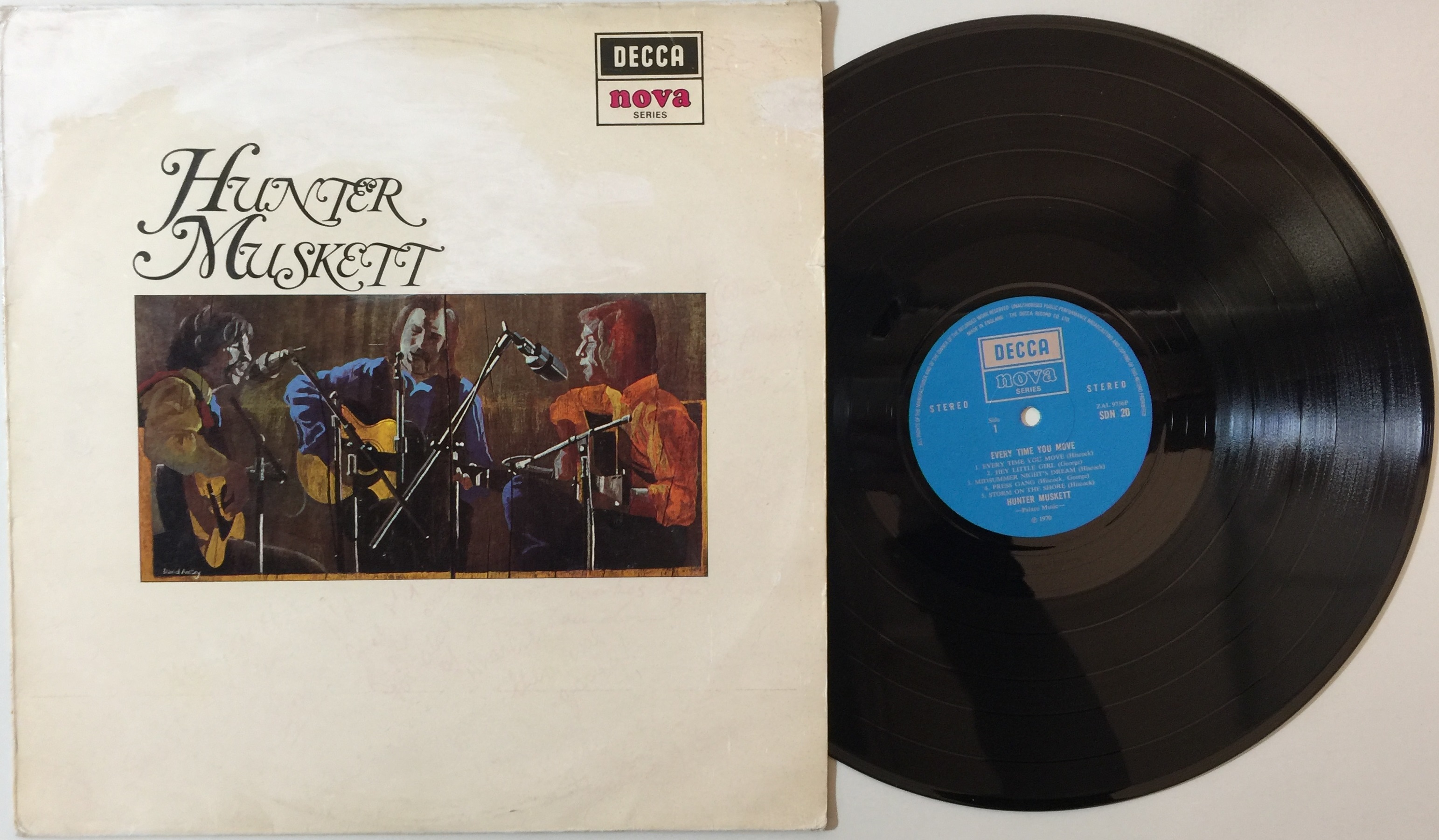 Lot 133 - HUNTER MUSKETT - EVERY TIME YOU MOVE LP