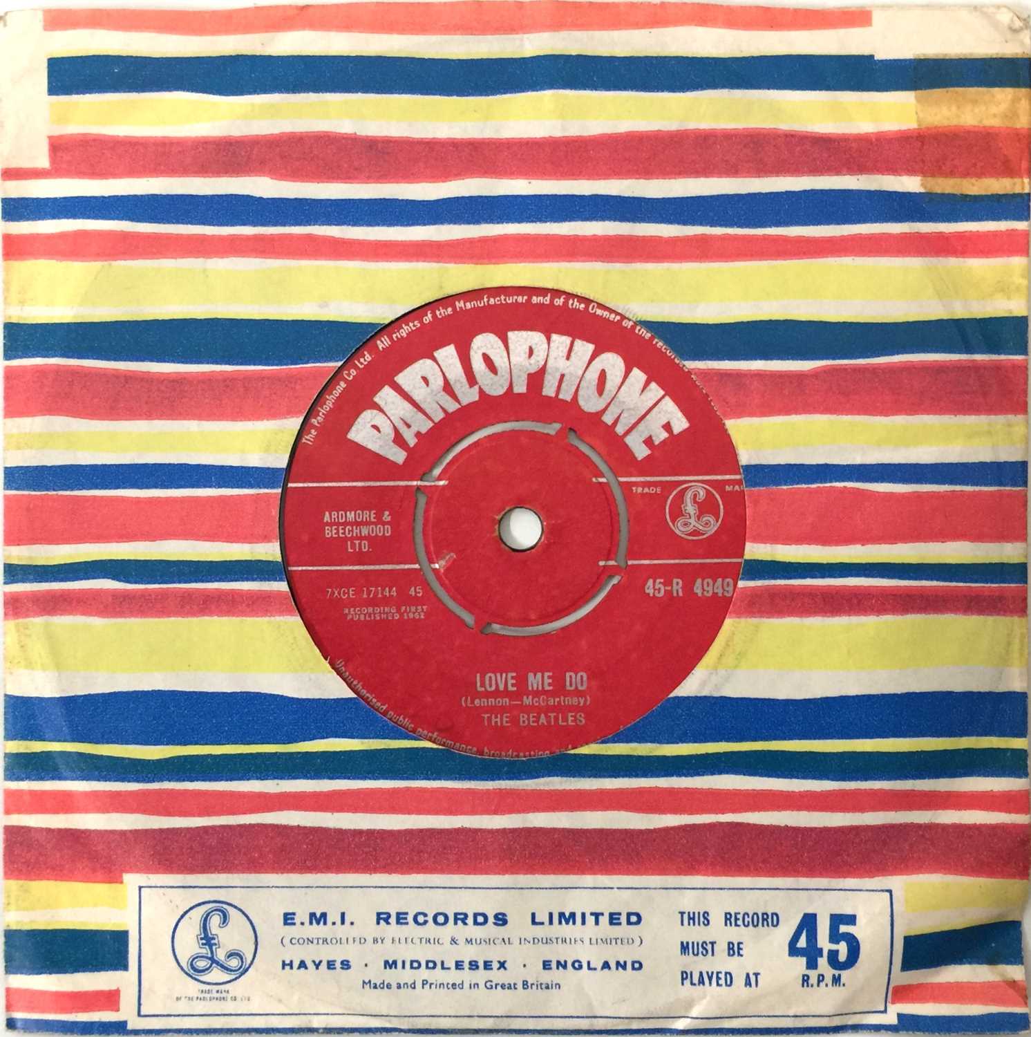Lot 10 - THE BEATLES - LOVE ME DO 7" (RED PARLOPHONE