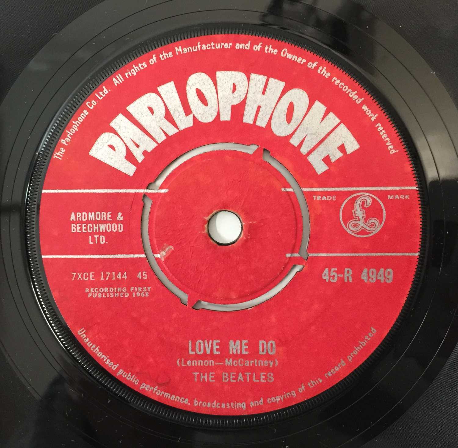 Lot 10 - THE BEATLES - LOVE ME DO 7" (RED PARLOPHONE