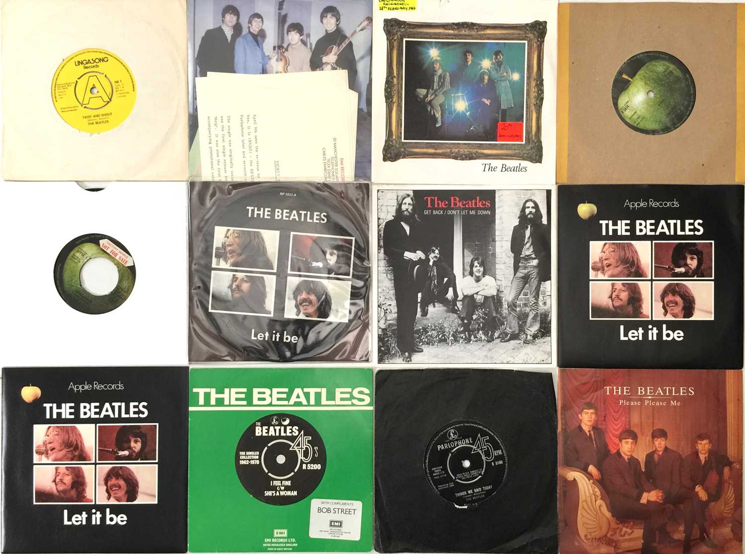 Lot 59 - THE BEATLES - 7" PACK (INC DEMOS/ FACTORY