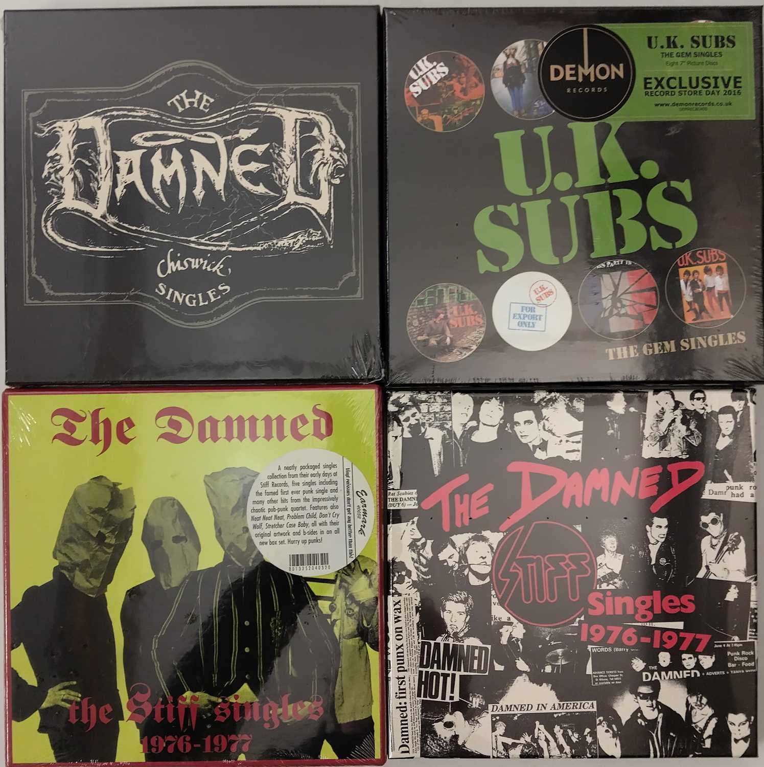 Lot 668 - THE DAMNED/ UK SUBS - NEW & SEALED 7" BOX