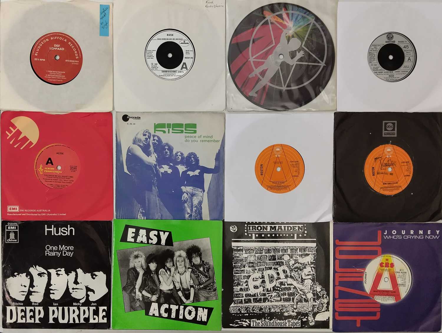 Lot 670 - CLASSIC/ HEAVY ROCK & METAL - 7" COLLECTION