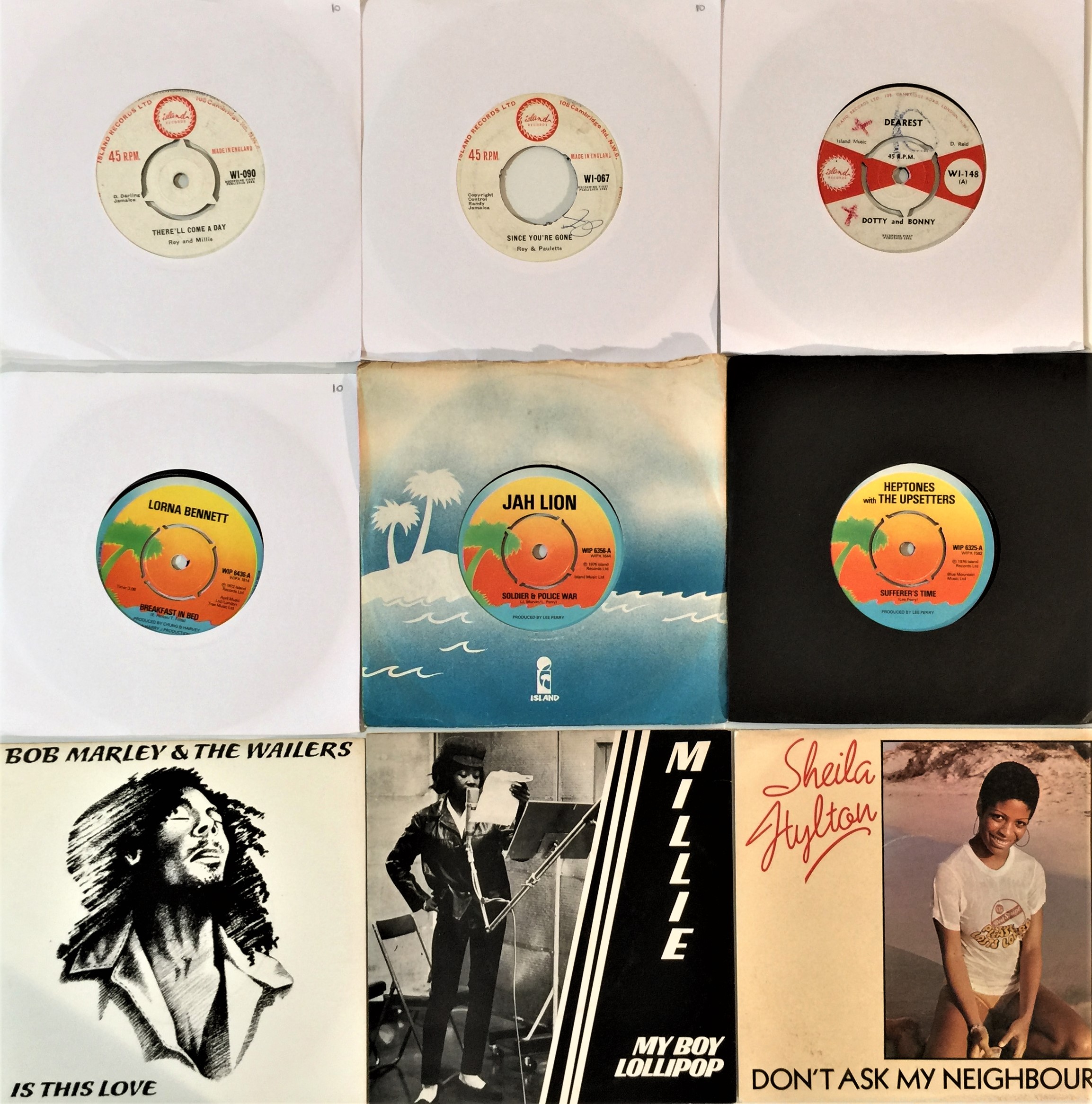 Lot 293 - REGGAE LABEL 7'' PART 2 - LETTER H' TO J'